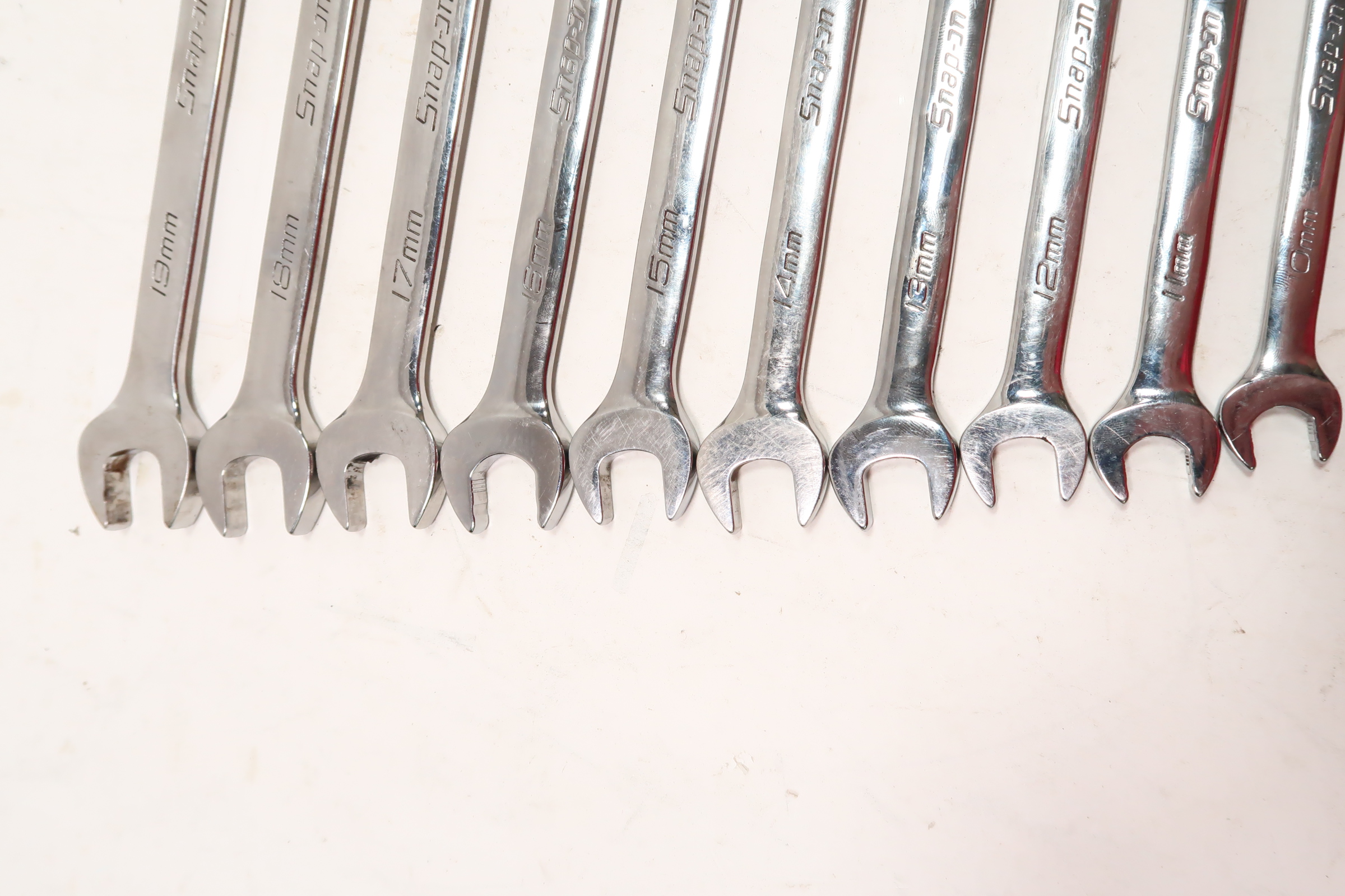 Snap-on Tools OEXM710B 10pc 12-Point Metric Flank Drive Combination Wrench Set