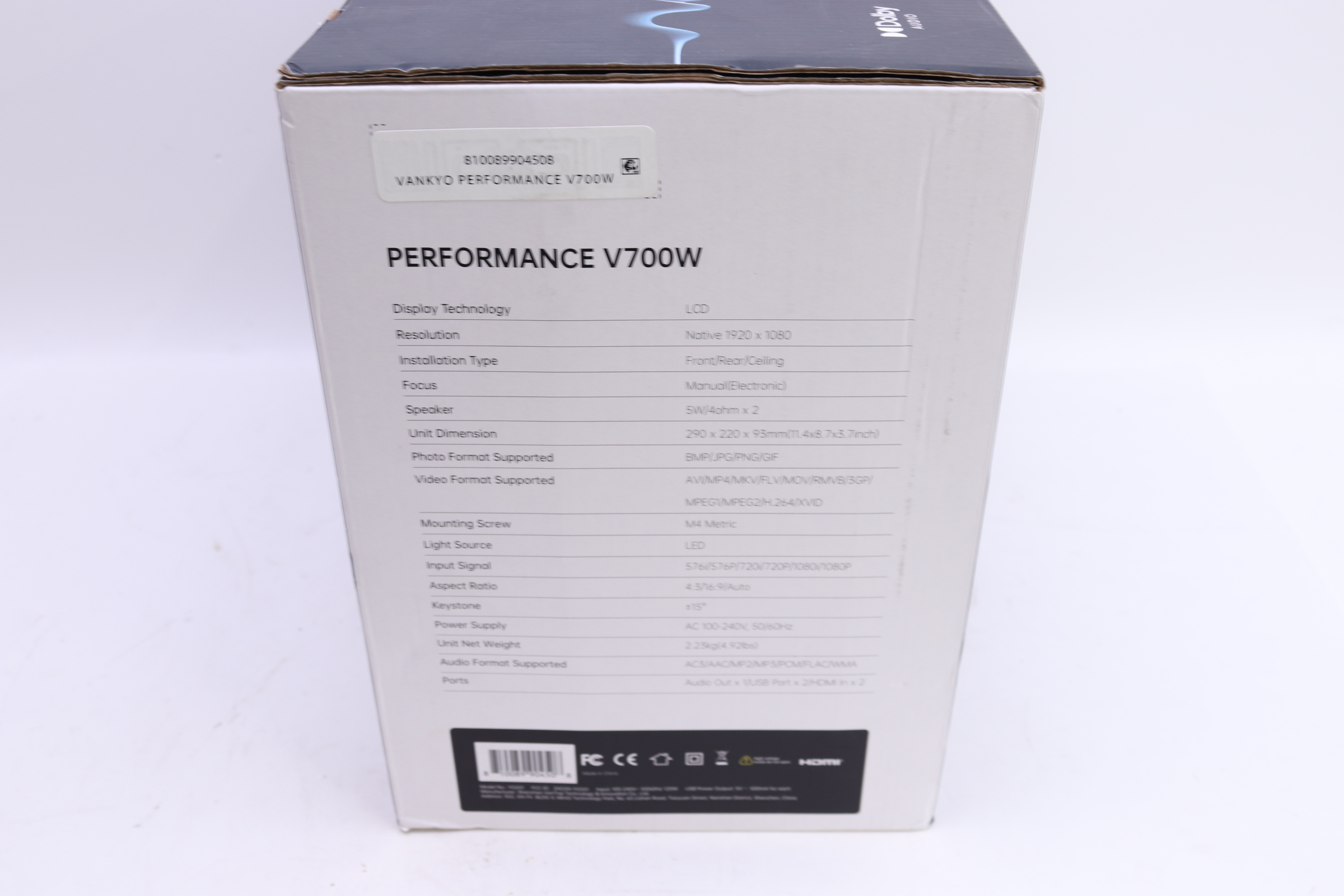 Vankyo YG551 Performance V700W 1080p Full HD Home Projector