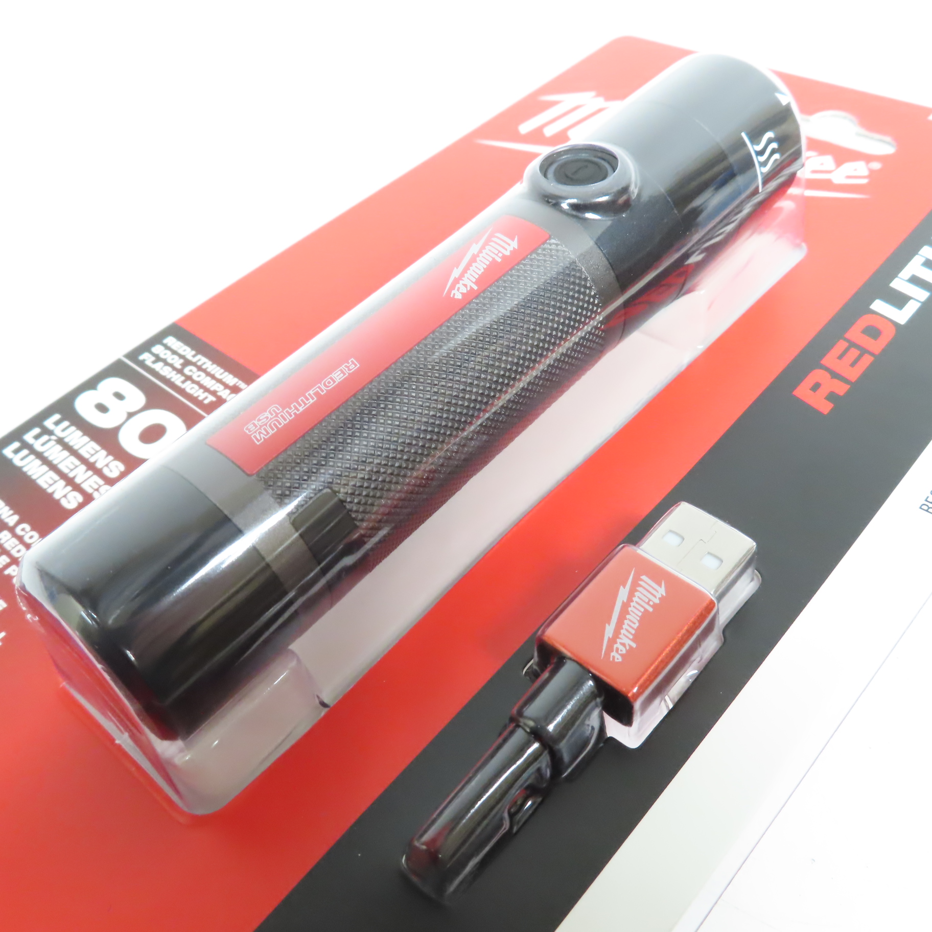 Milwaukee 2160-21 USB Rechargeable 800L Compact Flashlight (In Box) 3721