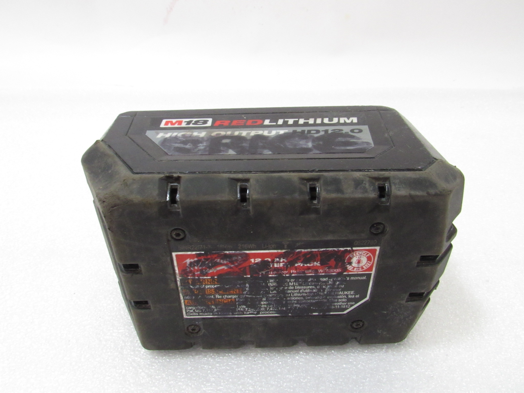 Milwaukee 48-11-1812 M18 Redlithium High Output HD 12AH Battery