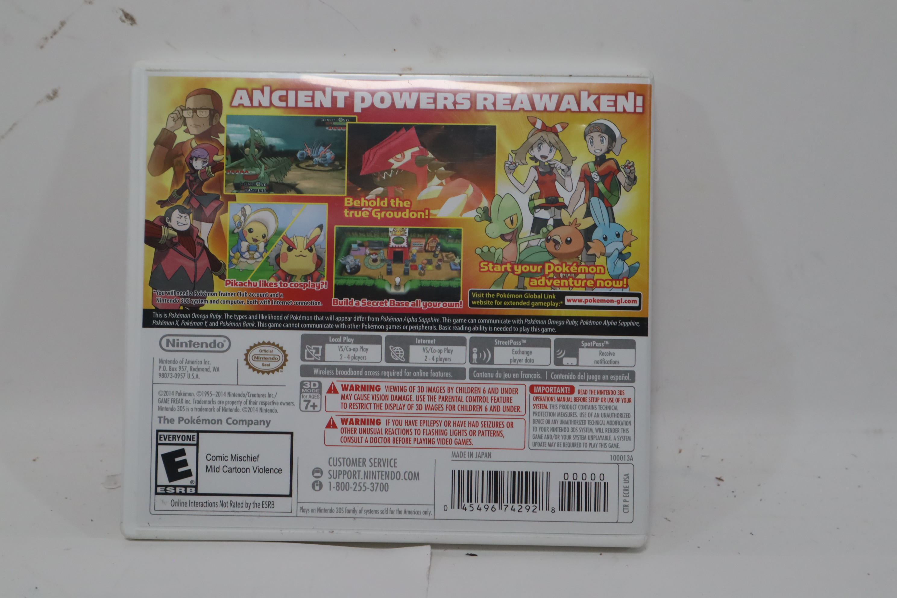 Nintendo 3DS CTRPECRE Omega Ruby Pokémon Omega Ruby Video Game ...