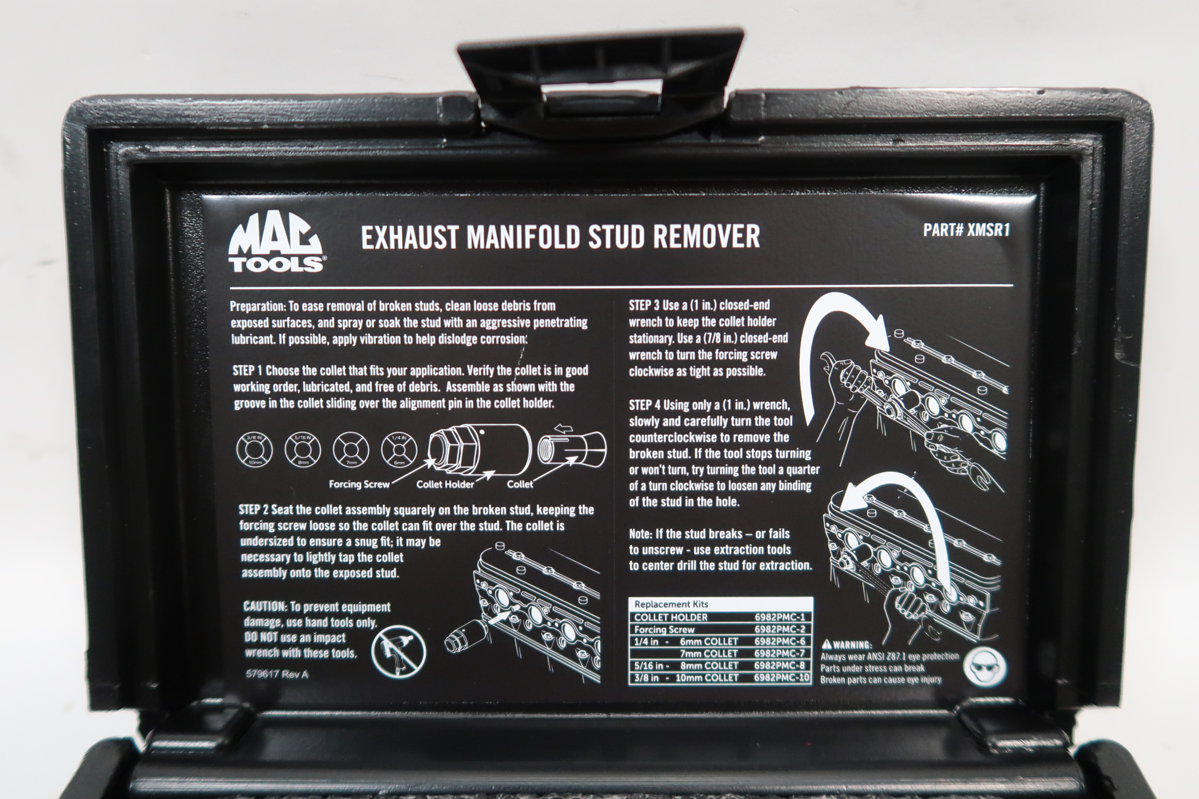 Mac Tools XMSR1 5-PC. Exhaust Manifold Stud Remover Set