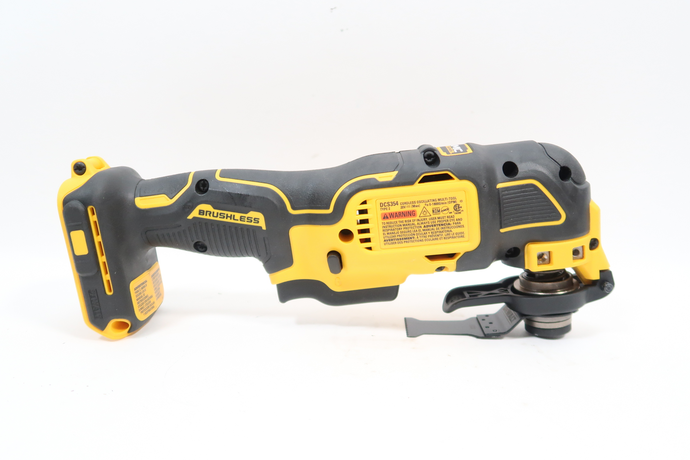 DeWalt DCS354 ATOMIC 20V MAX Cordless Brushless Oscillating Multi Tool