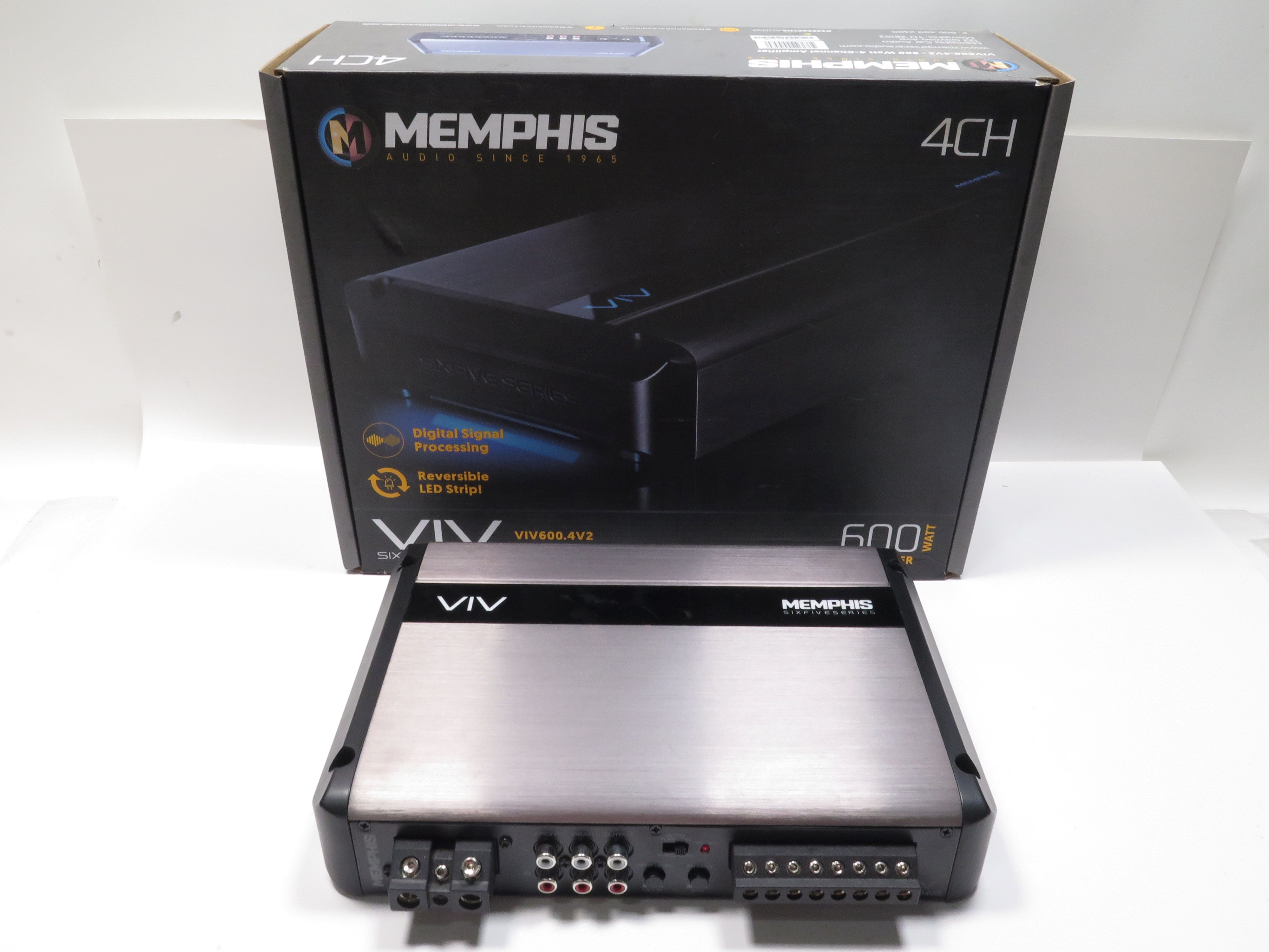 Memphis VIV600.4V2 600 Watts 4-Channel Class-D Car Stereo Amplifier 5830