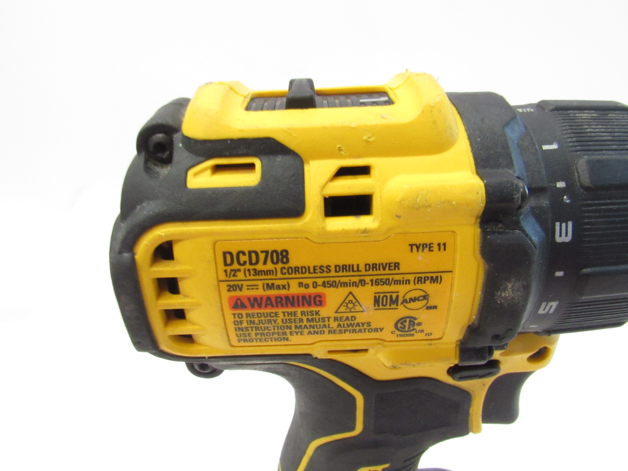 DeWalt DCD708 ATOMIC 20V MAX Brushless Compact 1/2 in. Drill/Driver