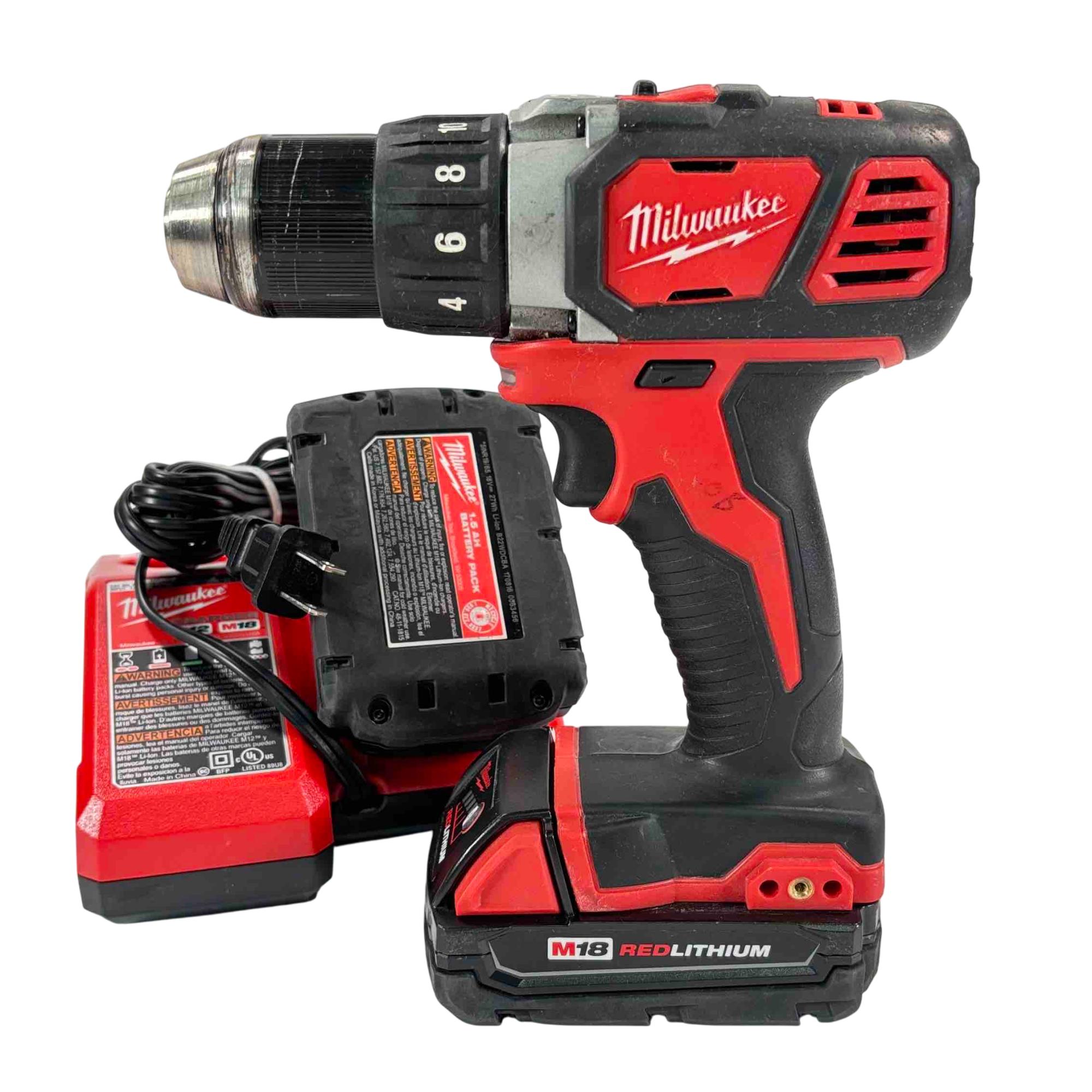Milwaukee 2606-20 M18 18-Volt Lithium-Ion Cordless 1/2 in. Drill/Driver