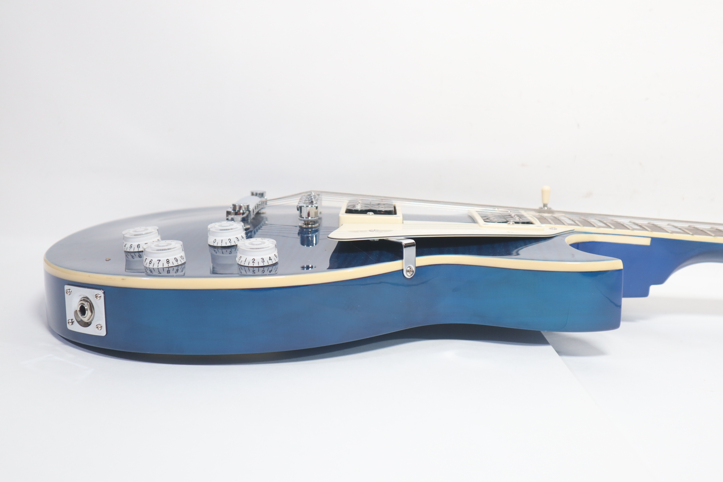 Elite Goldltop Style Proline LP-GTS Blue/White 6-String 22-Fret ...