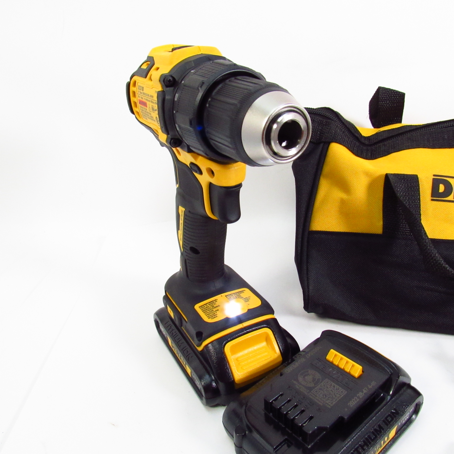 DeWalt Atomic Compact DCD708C2 20V Li-ion Brushless 1/2'' Drive Drill ...