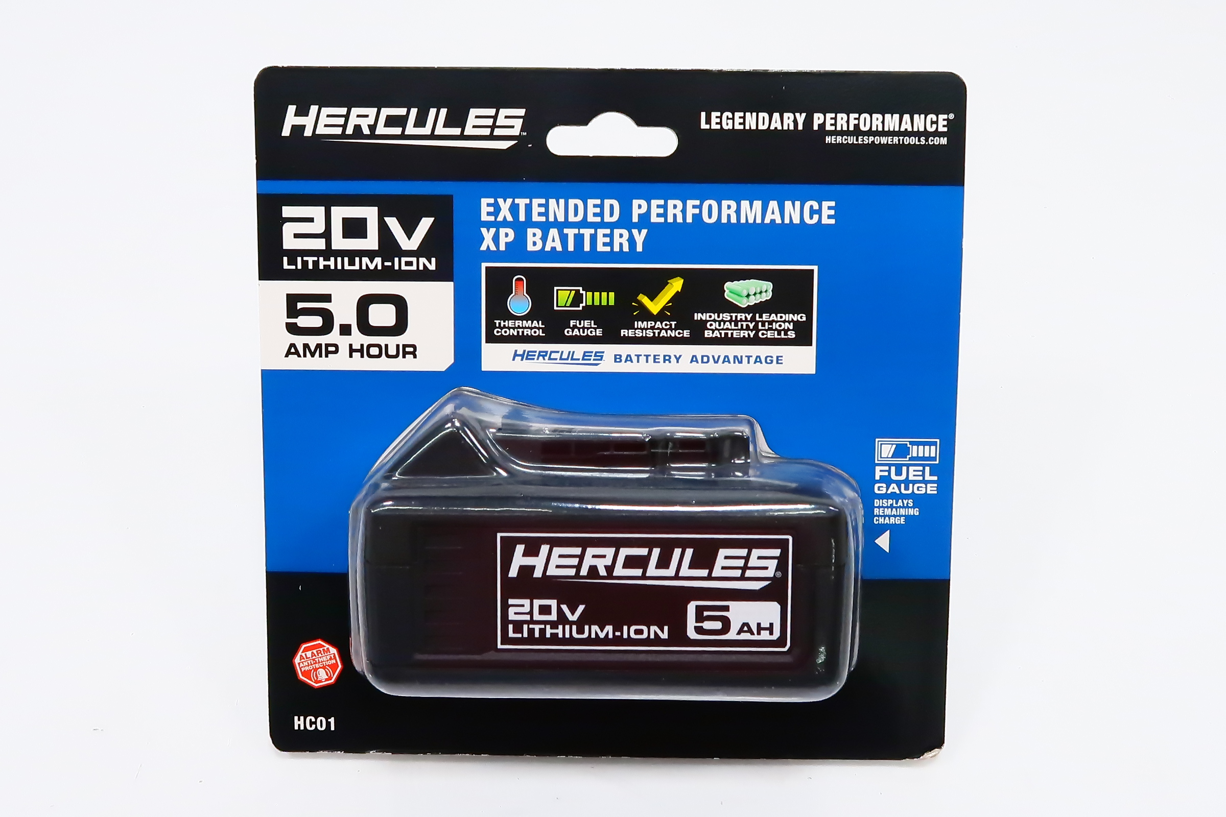 Hercules 20V 5Ah Extended Performance Lithium-Ion Battery (HC01)
