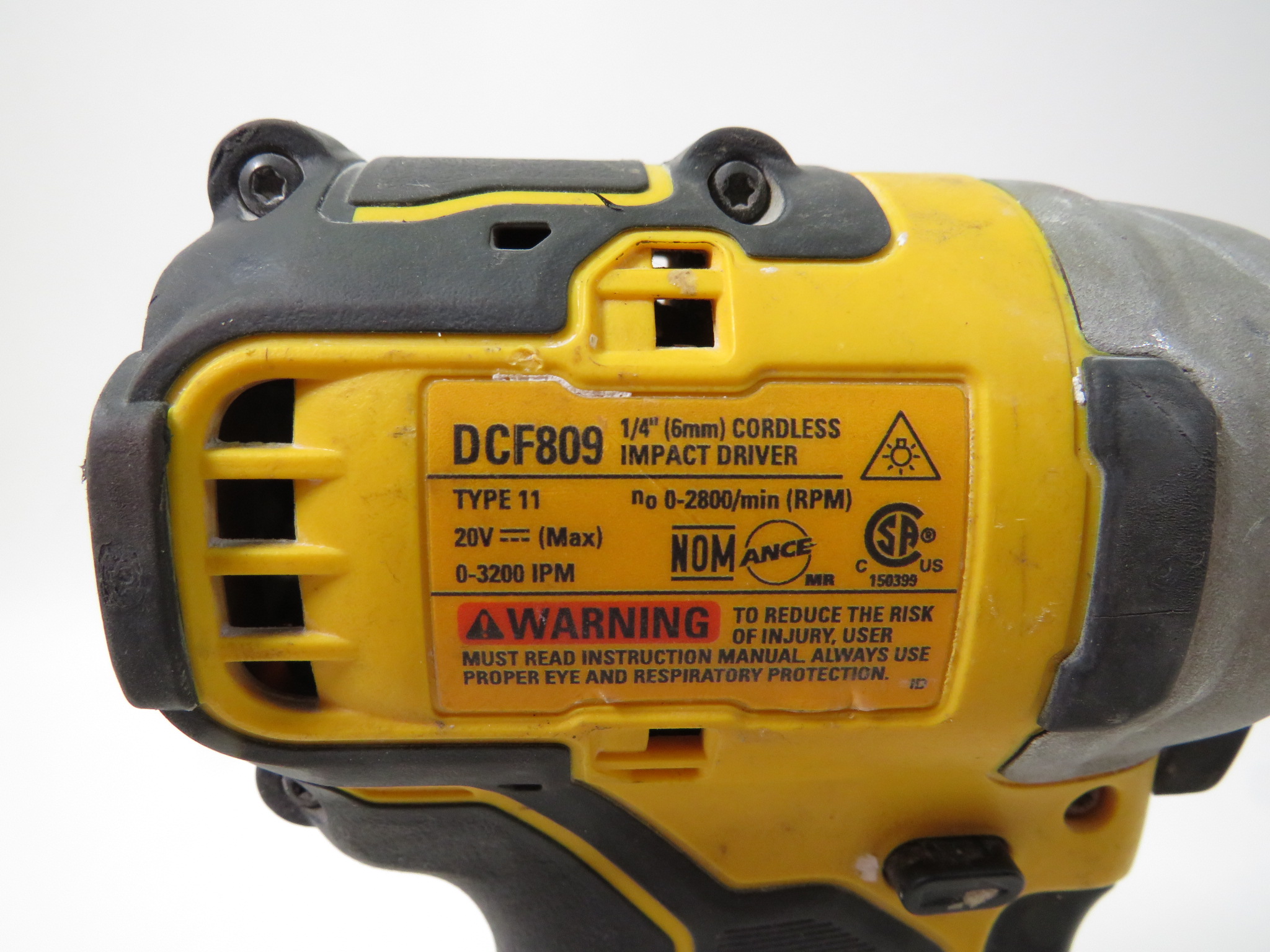 DeWalt DCF809 20VMAX 1/4" Brushless Atomic Compact Cordless Impact Driver