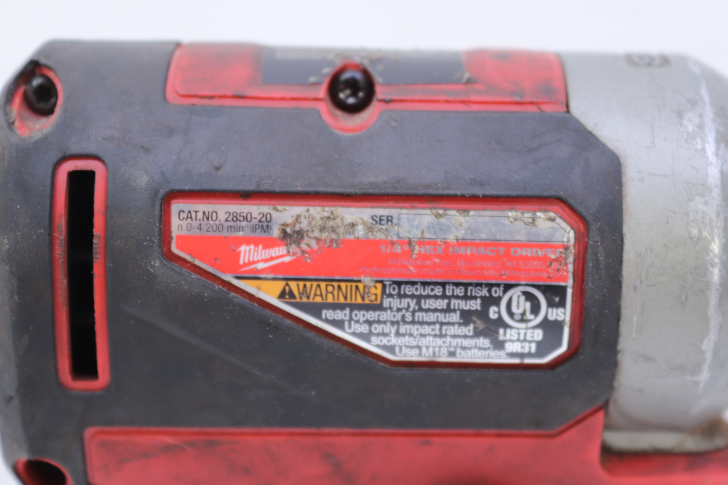 Milwaukee 2850-20 M18 18V Brushless Cordless 1/4" Impact Driver