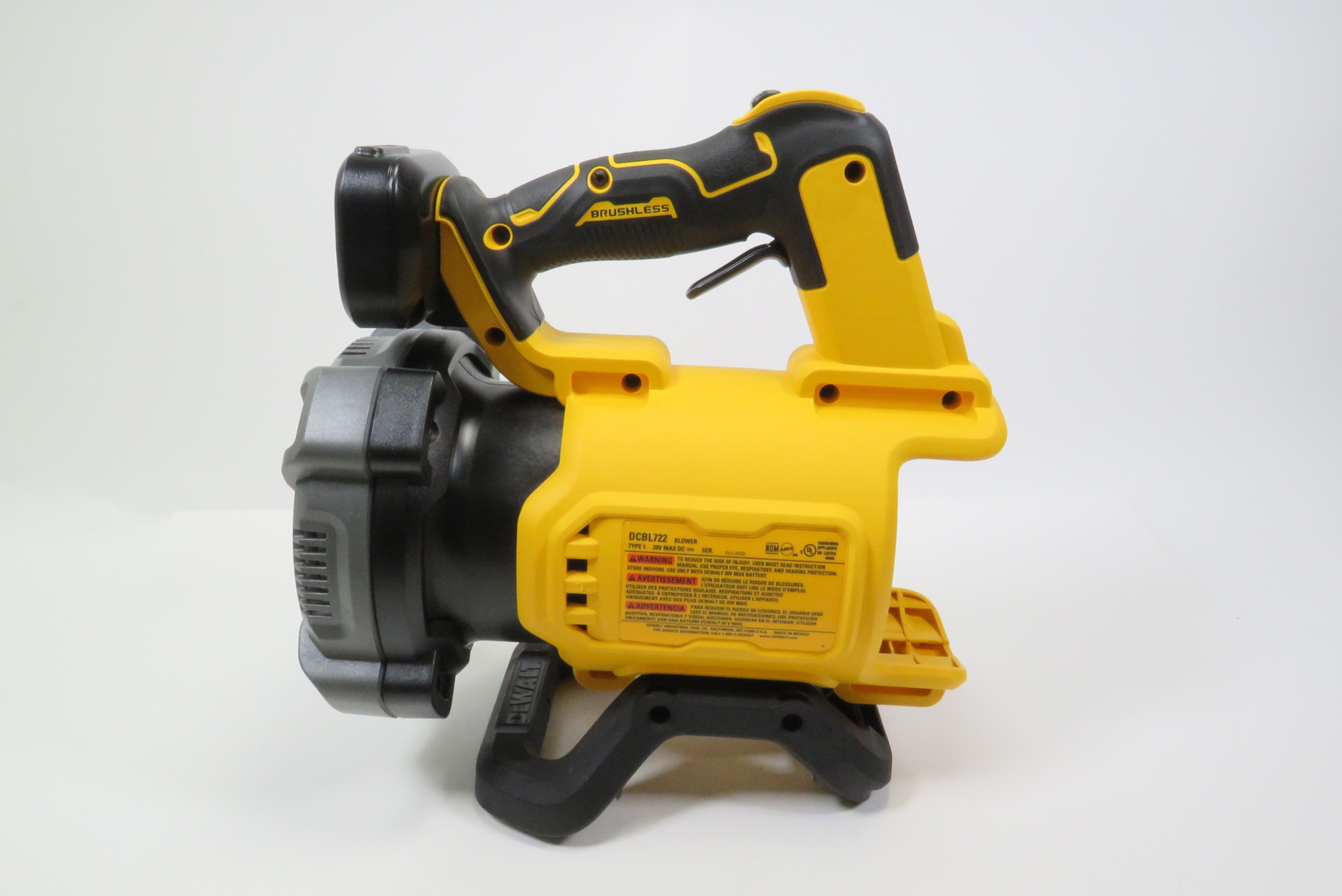 DeWalt DCBL722B 20V MAX 125 MPH 450 CFM Brushless Handheld Leaf Blower