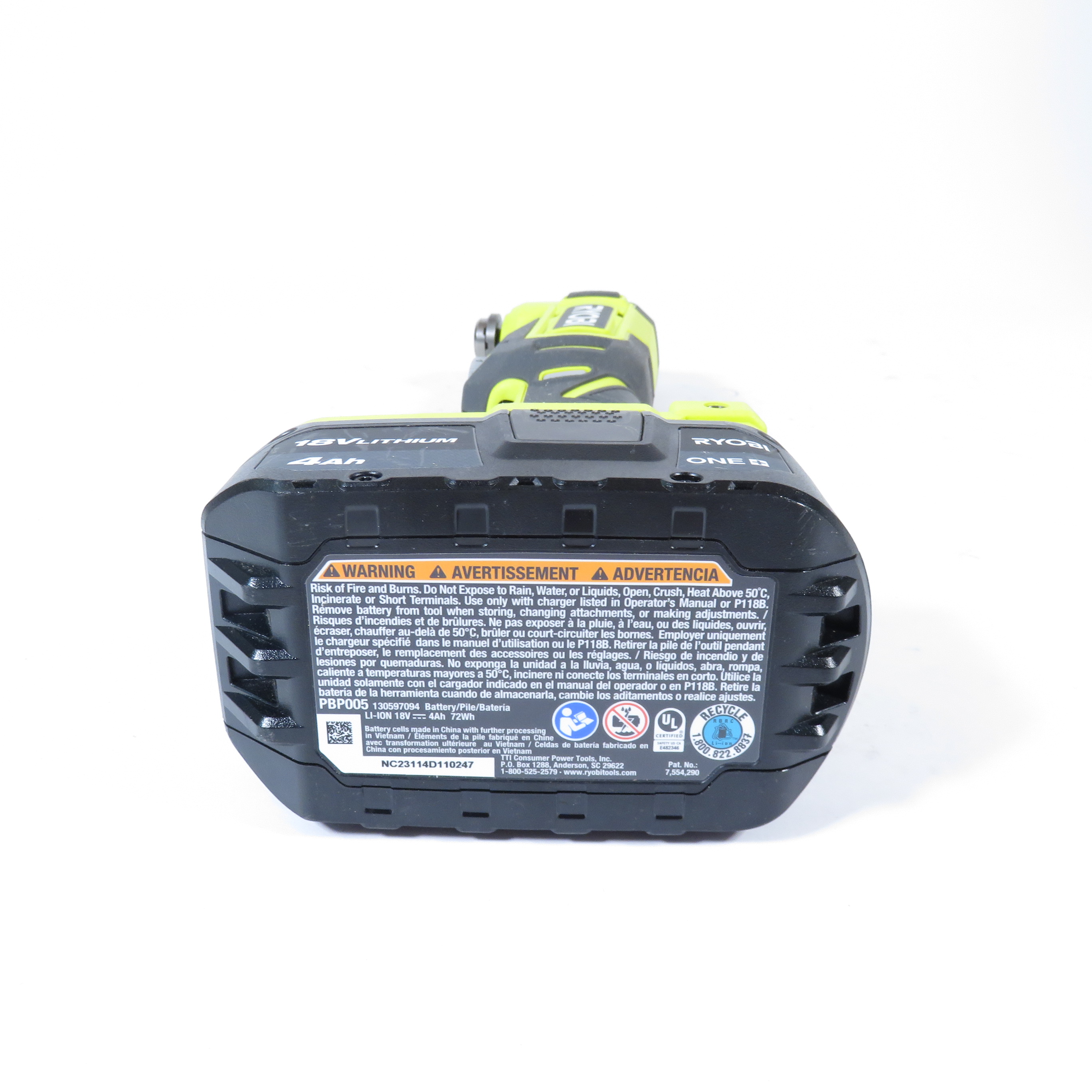 Ryobi PCL430 ONE+ 18-Volt Lithium-Ion Compact Cordless Multi-Tool