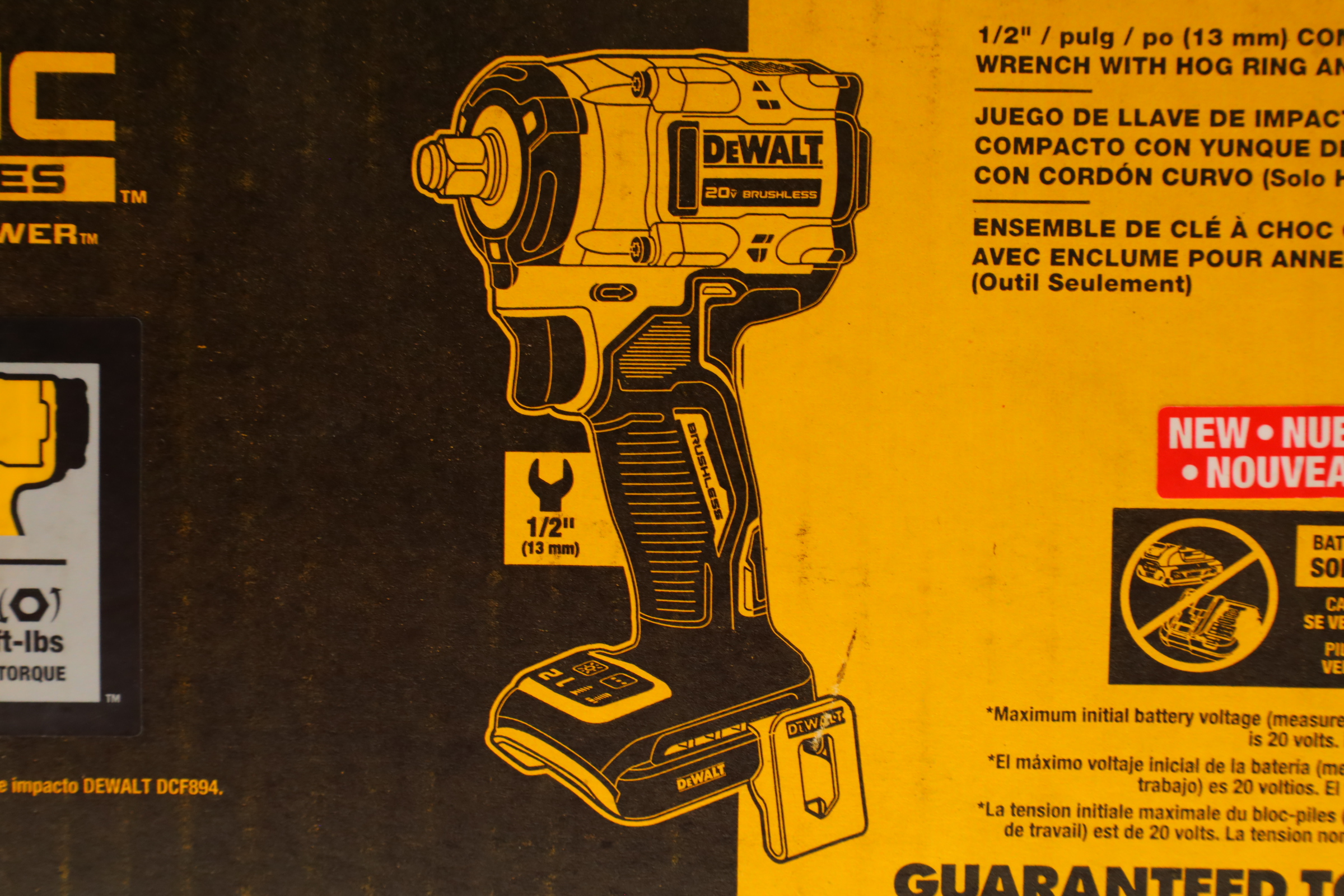 DeWalt DCF921 ATOMIC 20V MAX Brushless 1/2" Cordless Impact Wrench
