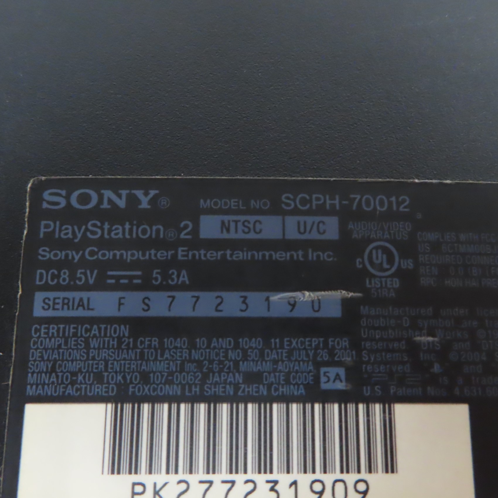 Sony SCPH-70012 PlayStation 2 Slim Video Game Console - Black (In Box)