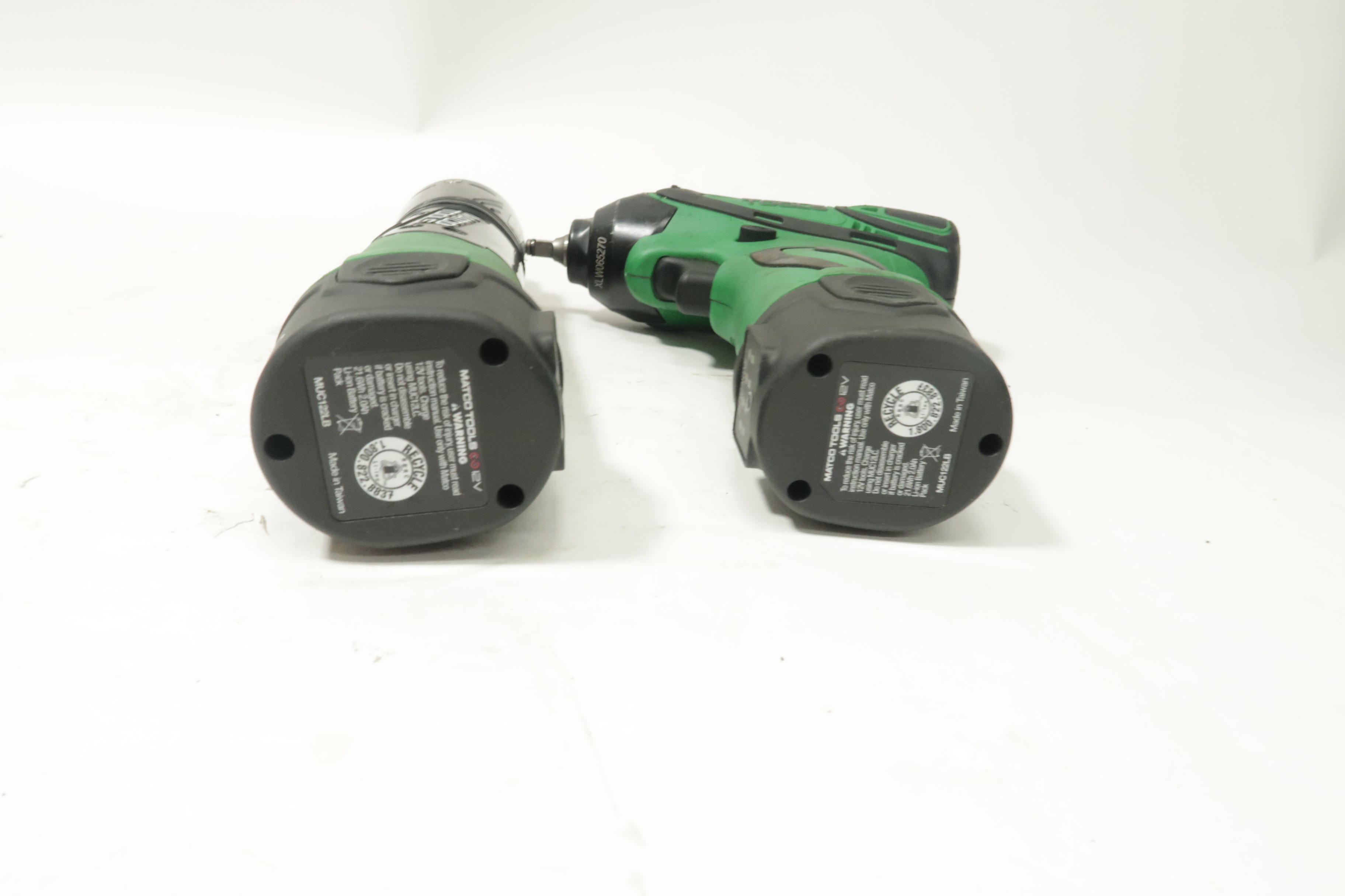 Matco 12V Cordless Infinium 1/4" Drive Ratchet and Impact Wrench Kit Green