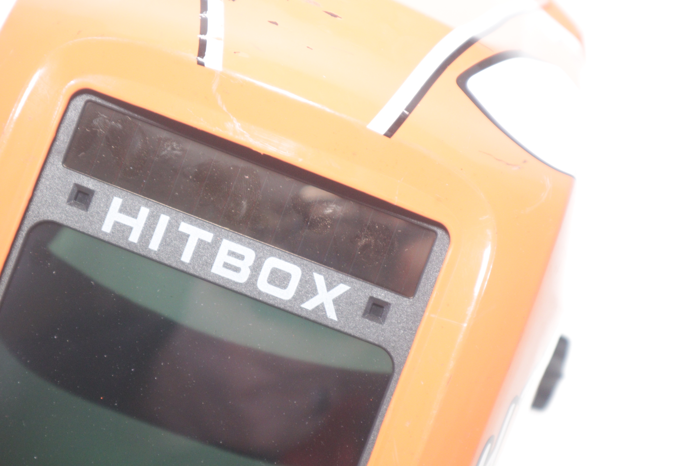 HITBOX HB555 Orange Large View Welding Helmet / Auto Darkening Welding ...