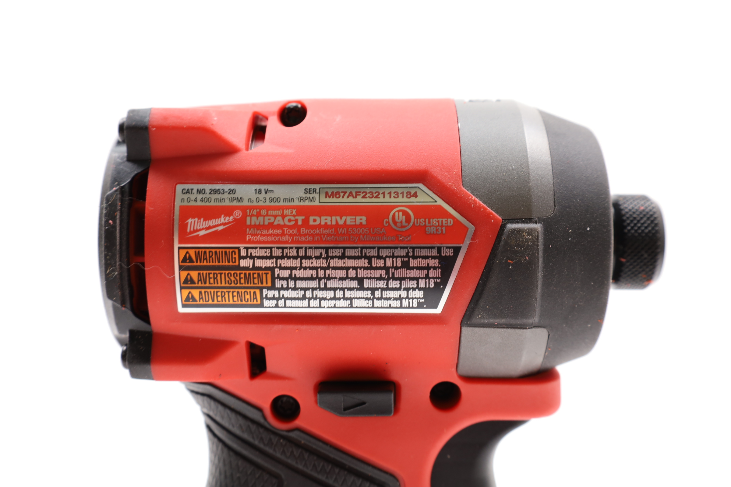 Milwaukee 2953-20 M18 FUEL 18V Brushless 1/4" Cordless Hex Impact Driver
