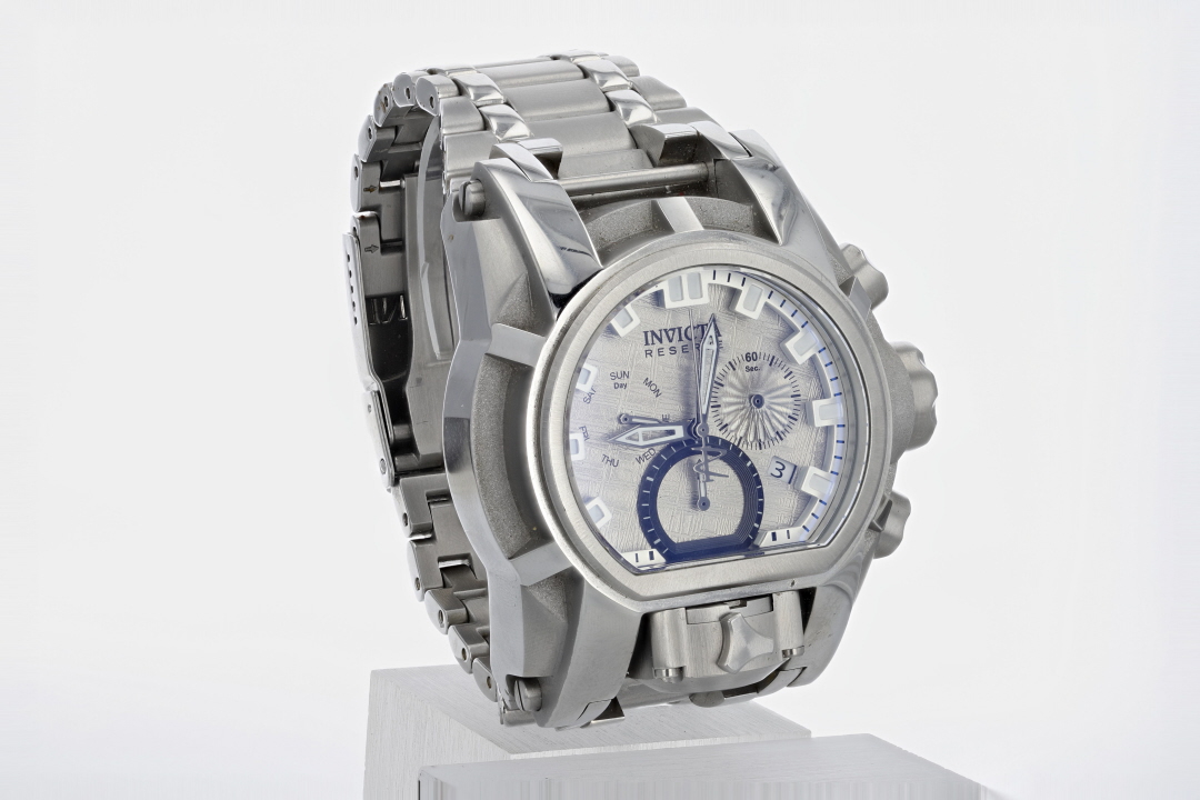 Invicta Reserve Bolt Zeus Silver Dial Quartz Stainless Steel Men's ...