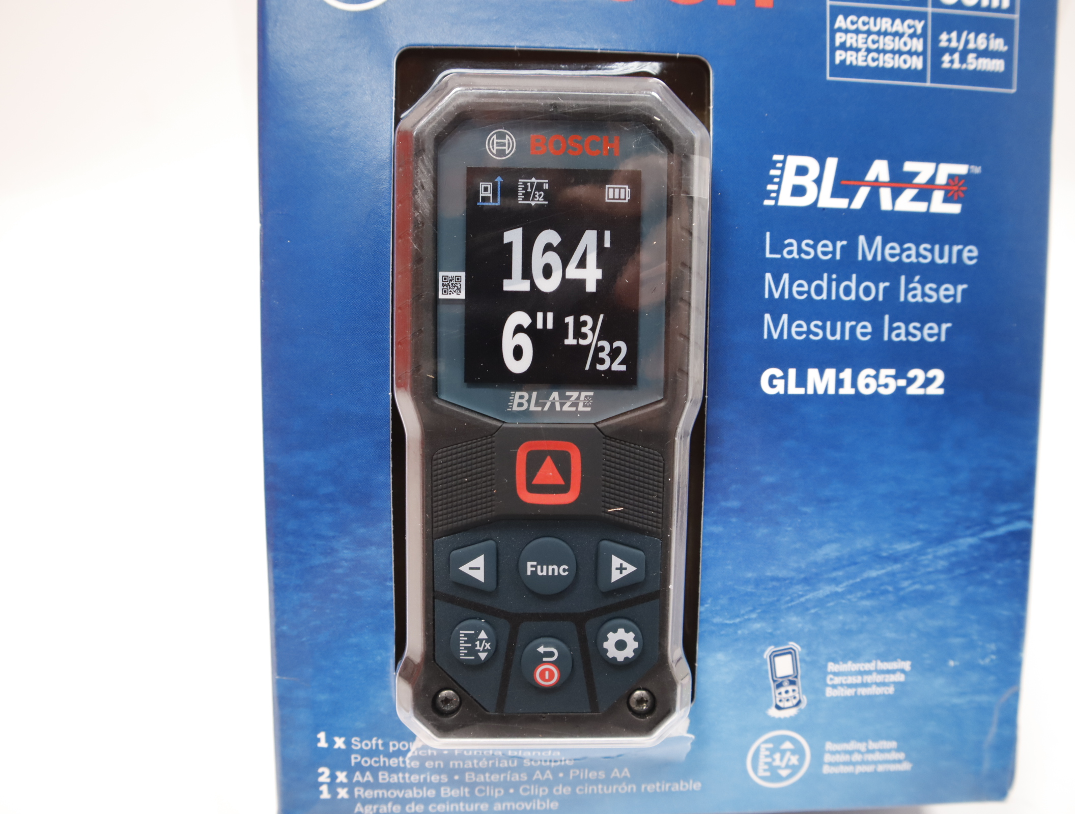 Bosch Blaze GLM165-22 165 ft. Laser Distance Tape Measuring Tool