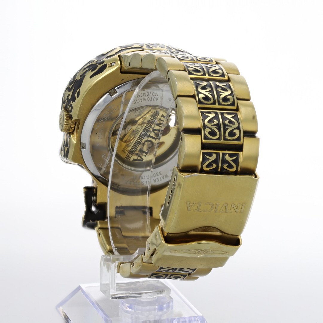 Invicta Artist Black Skeleton Dial Automatic Stainless Steel Men's ...