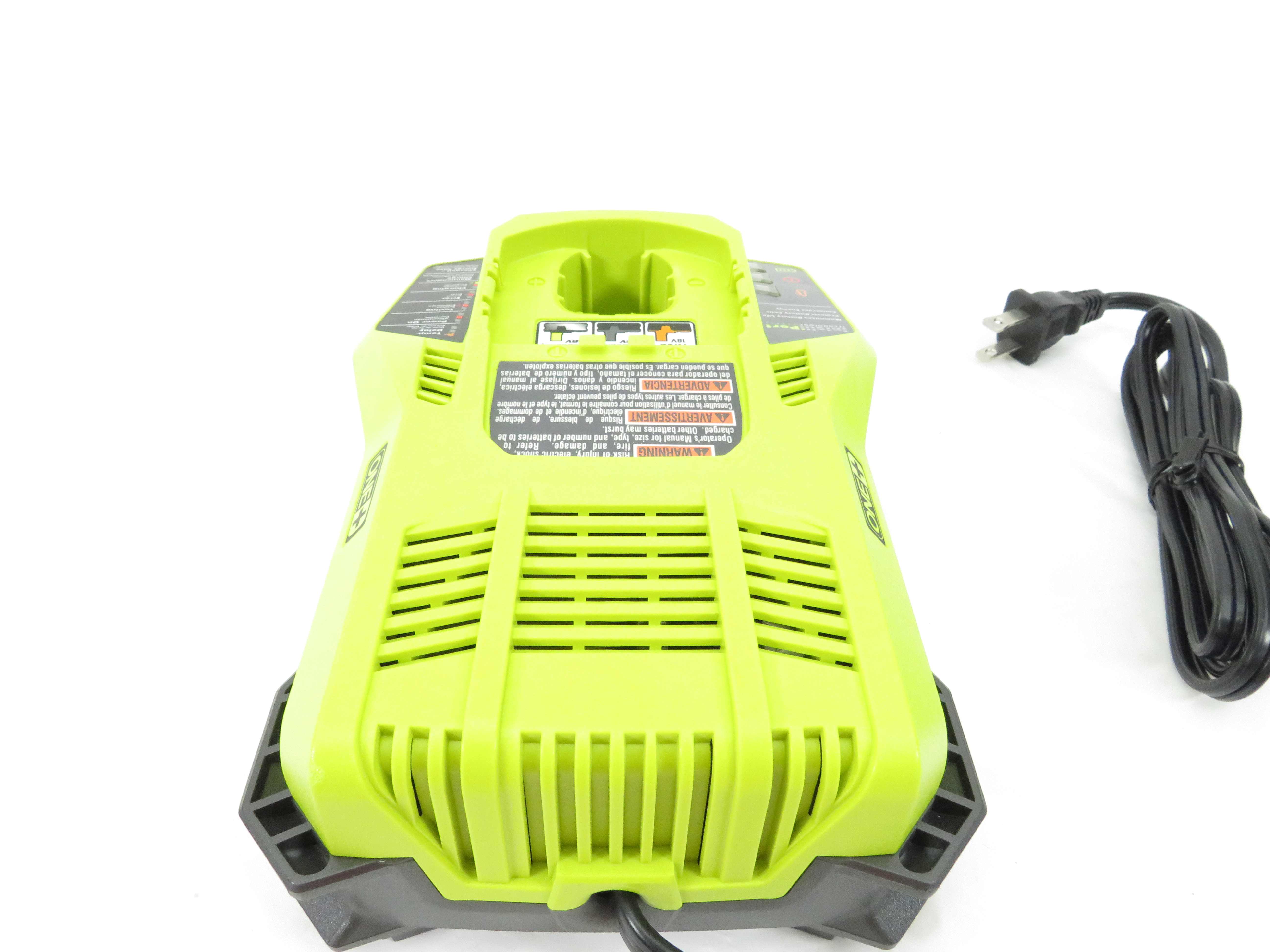 Ryobi One+ Class 2 Battery Charger + 18v Lithium Ion 4.0Ah Battery PBP004