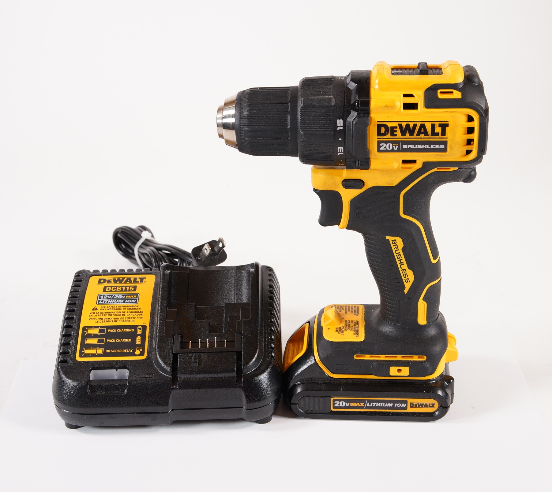 DEWALT DCD708 ATOMIC 20-Volt MAX Cordless Brushless Compact 1/2 in ...