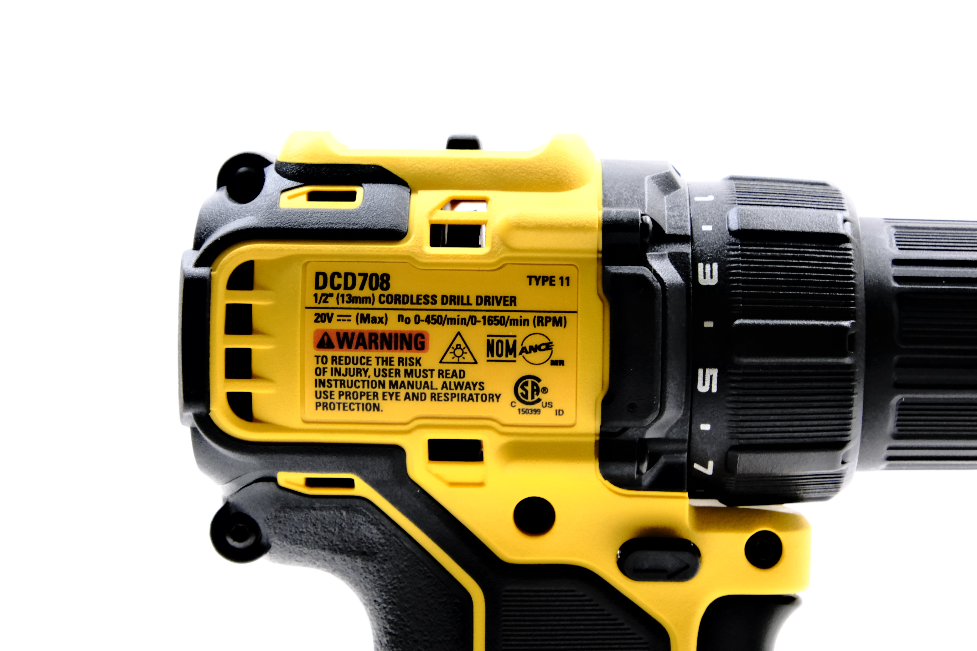 DeWalt DCD708 20V MAX Cordless Brushless Compact 1/2" Drill Driver