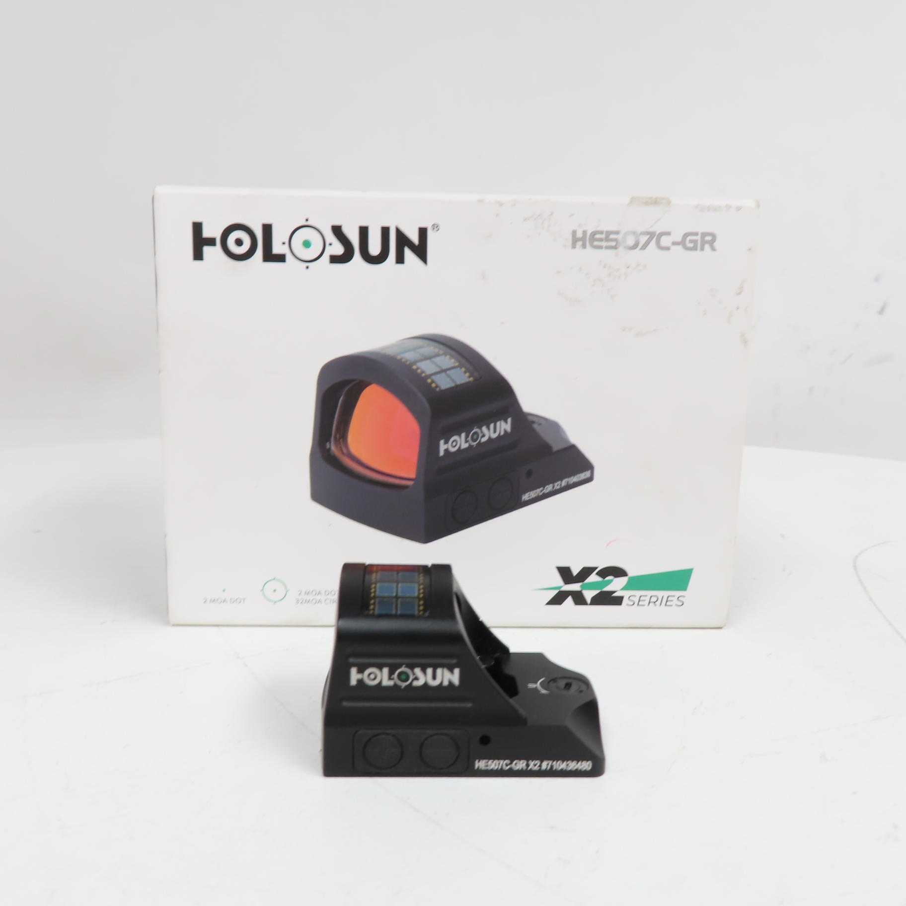 Holosun HE507C-GR X2 Elite 1x Holographic Green Dot Weapon Sight (In Box)