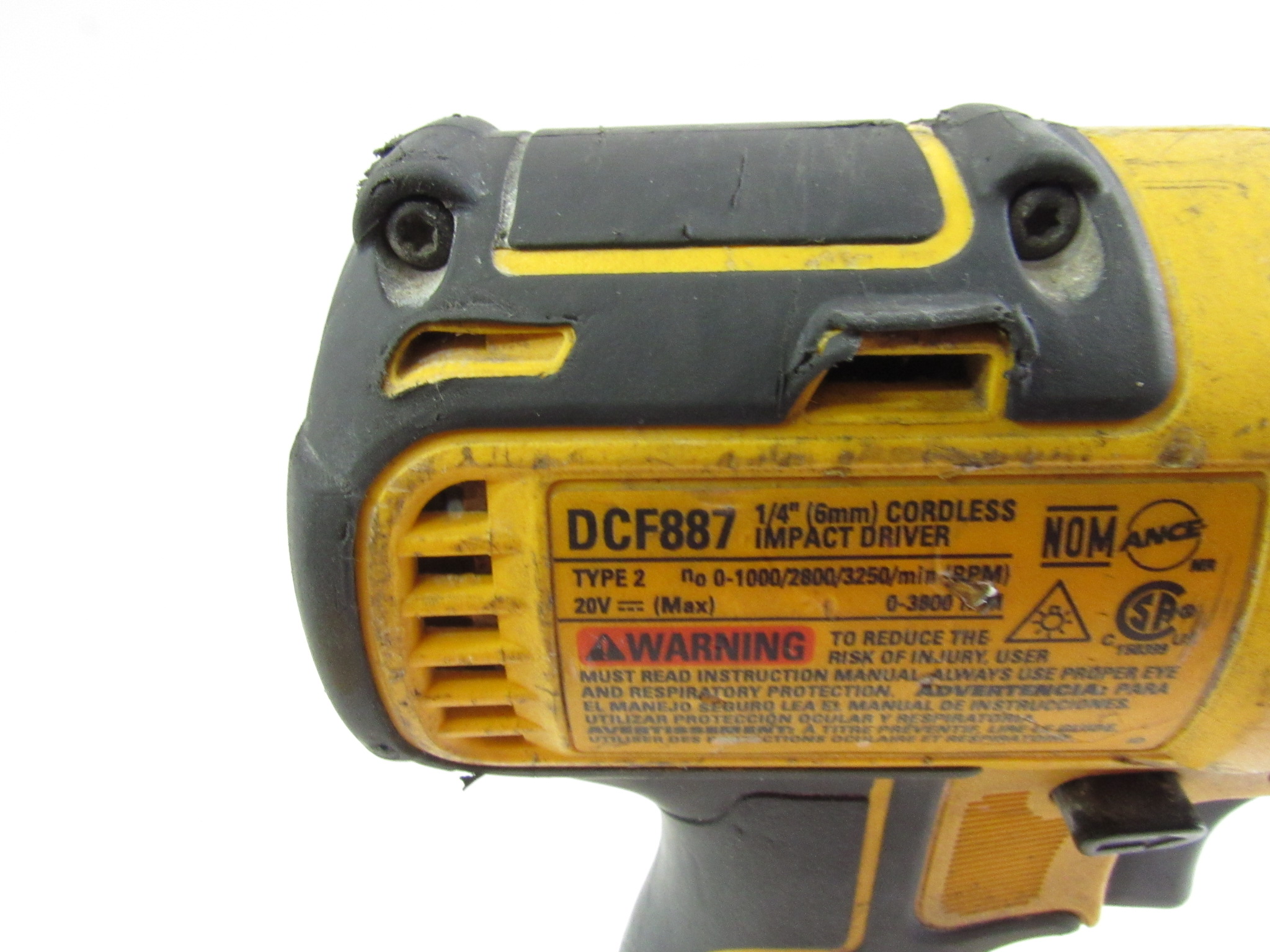 DeWalt DCF887 20-Volt MAX XR Cordless Brushless 3-Speed 1/4 in. Impact ...