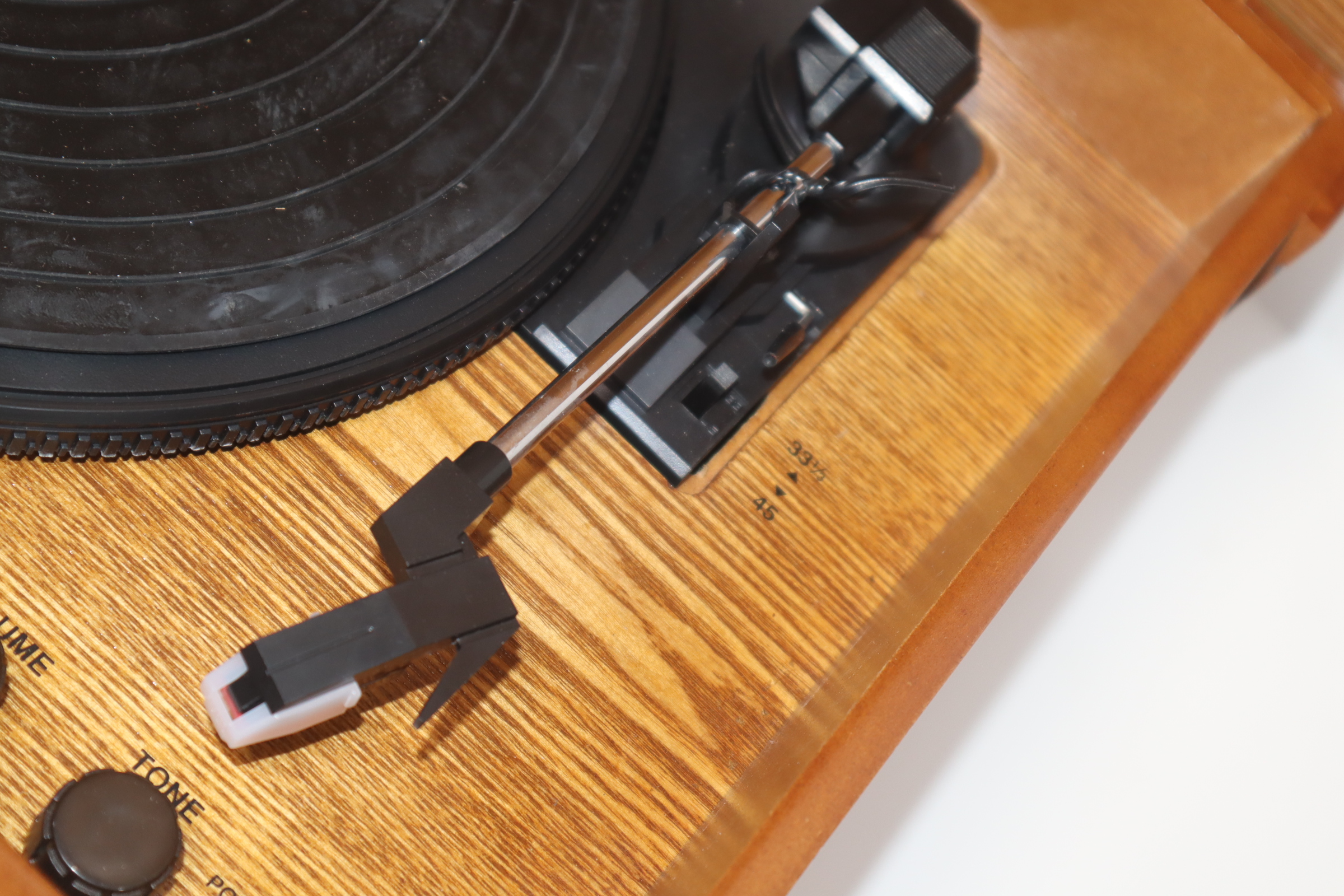 Thomas Museum Series TPC 747 O Brown Corded Turntable Record Player