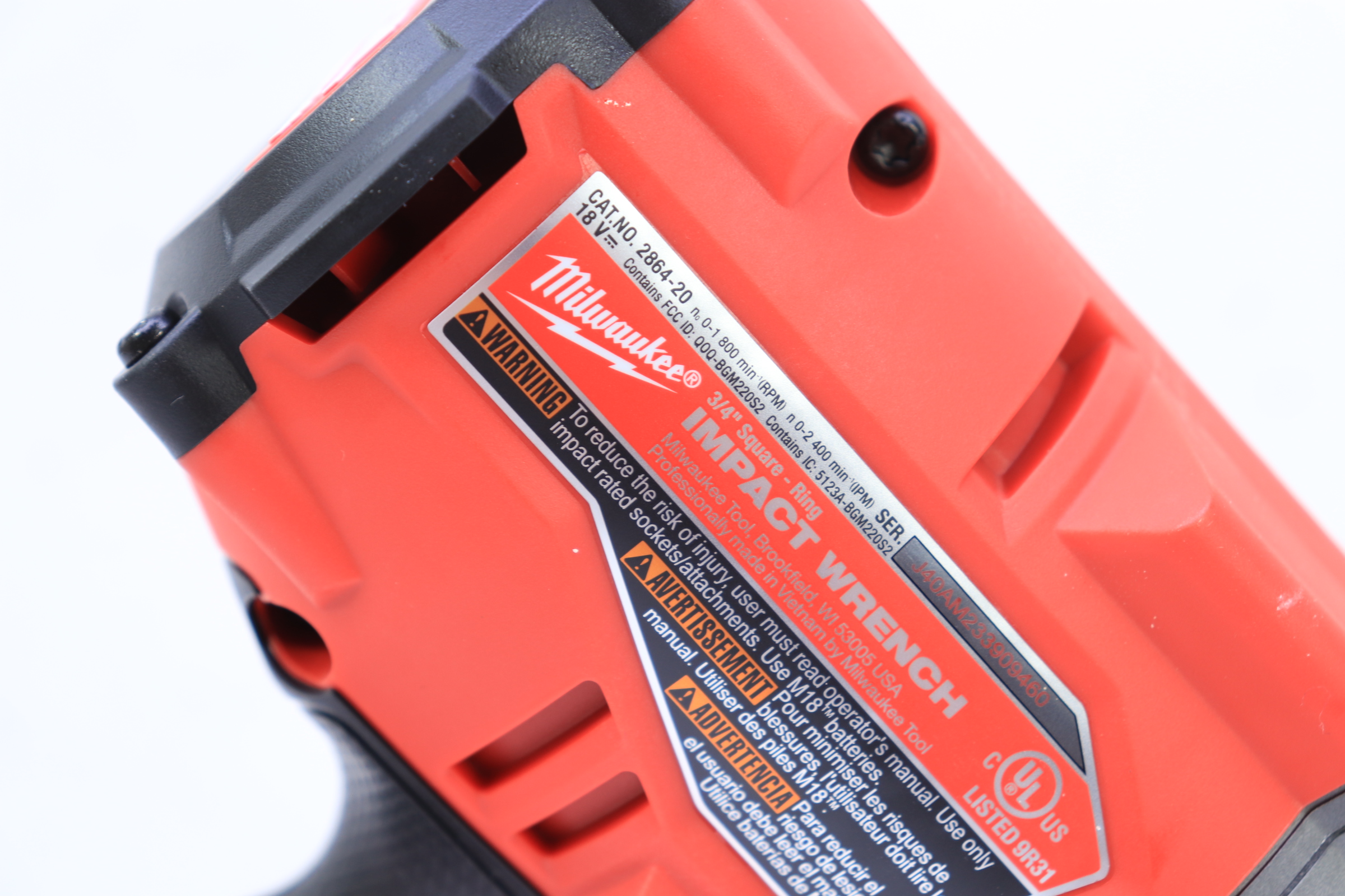 Milwaukee 2864-20 M18 FUEL ONE-KEY 18V Brushless 3/4" Cordless Impact ...