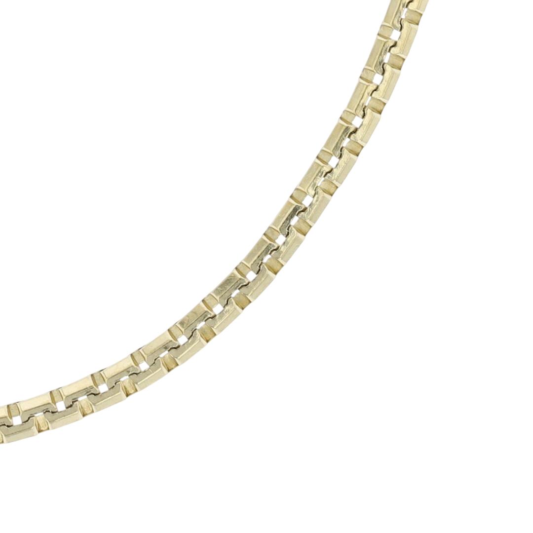 4.3mm Box Link Chain 20" Necklace 10k Yellow Gold 4.93 Grams