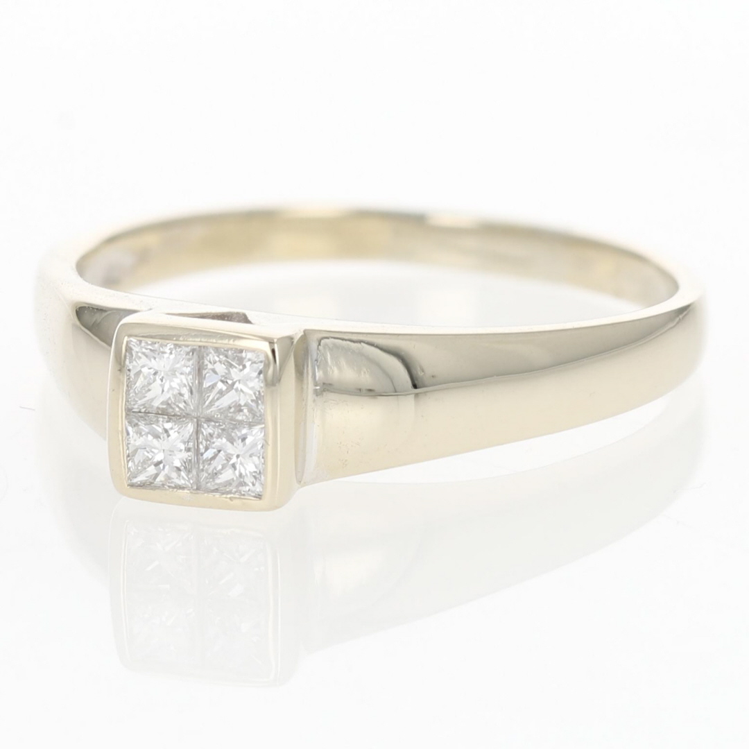.88ctw Princess Cut Diamond Cluster Engagement Ring 18k White Gold Size ...
