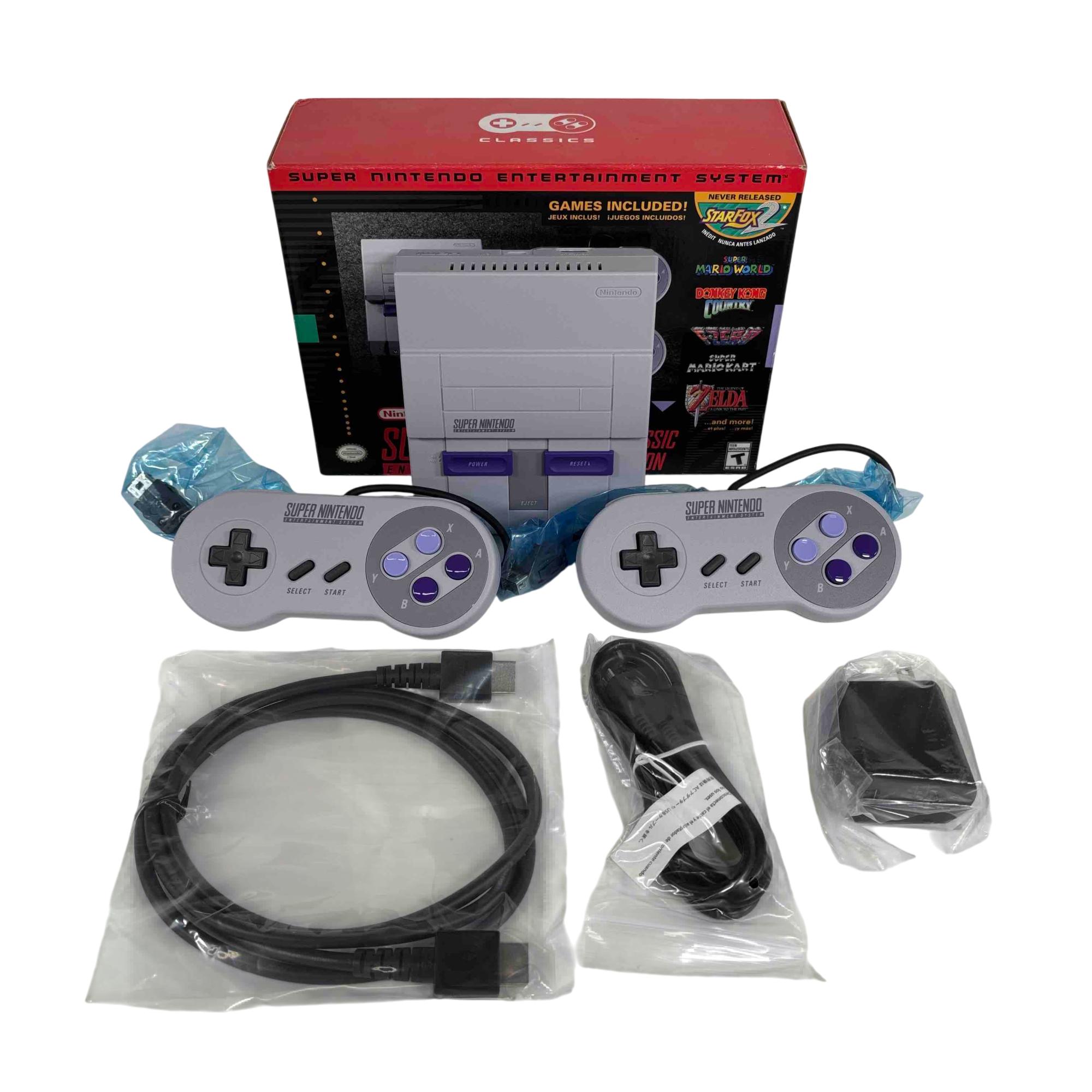 Nintendo SNES Classic Edition CLV-201 21 Pre-Loaded Game Home Video ...