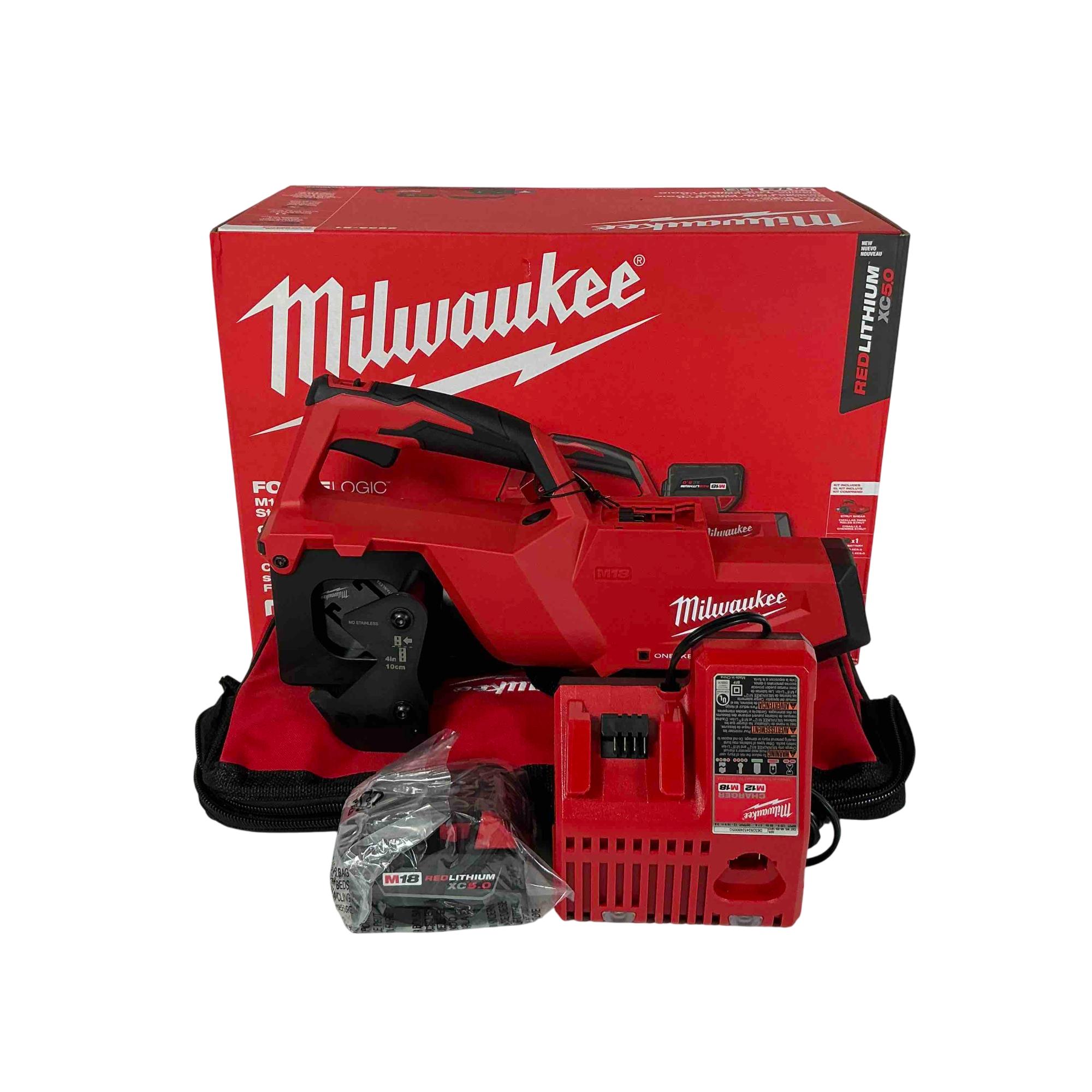 Milwaukee 2933-21 M18 Li-Ion Brushless FORCE LOGIC Single Channel Strut ...