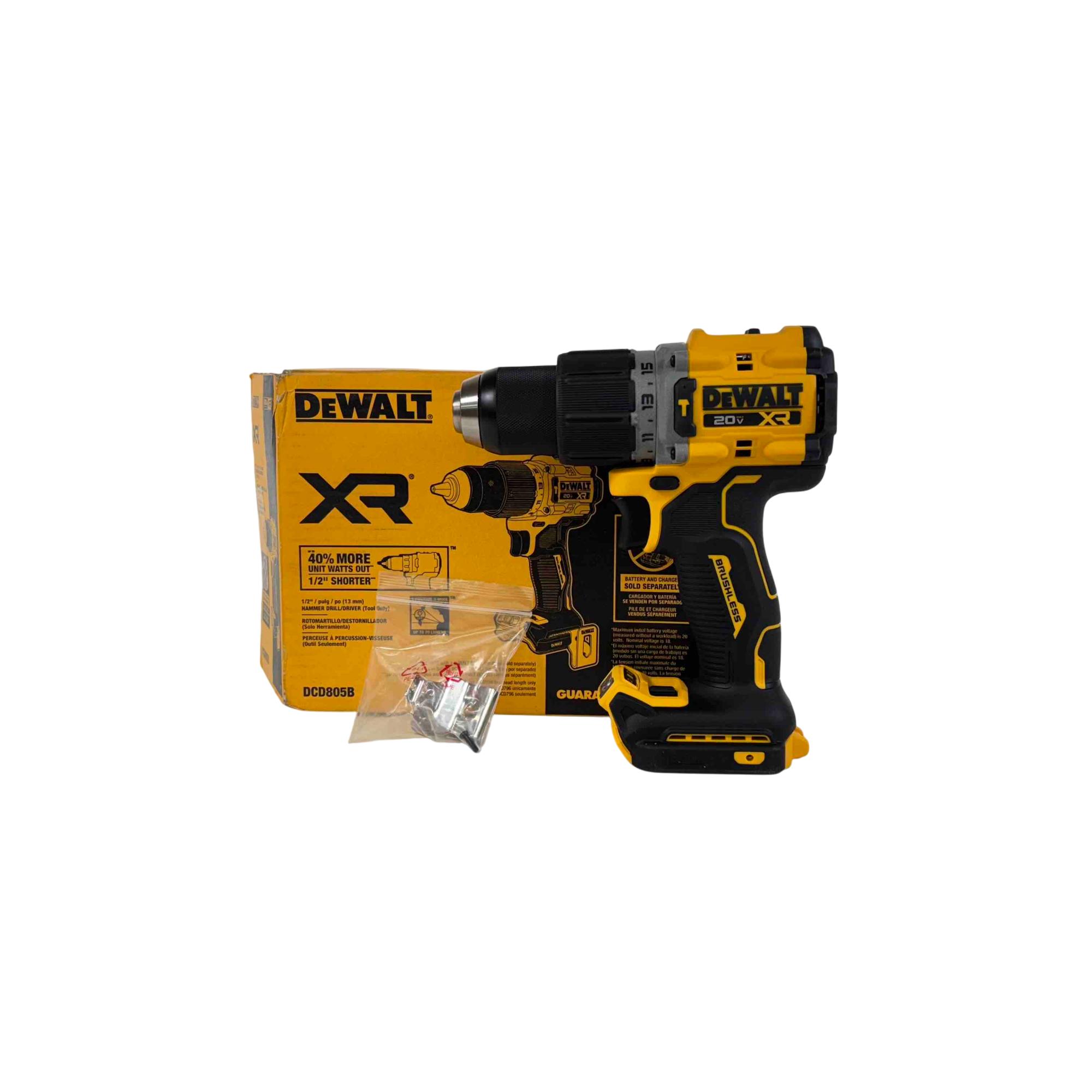 DEWALT DCD805 20-Volt Lithium-Ion Compact Cordless 1/2 in. Hammer Drill