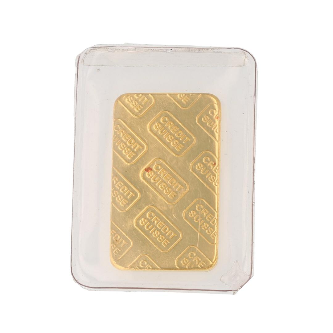 Credit Suisse 10 Gram Credit Suisse Logo .9999 Fine Gold Bullion Bar Sealed