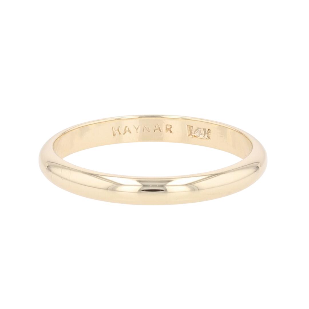 Kaynar 2.5mm Polished Classic Wedding Ring 14k Yellow Gold 1.90 Grams ...