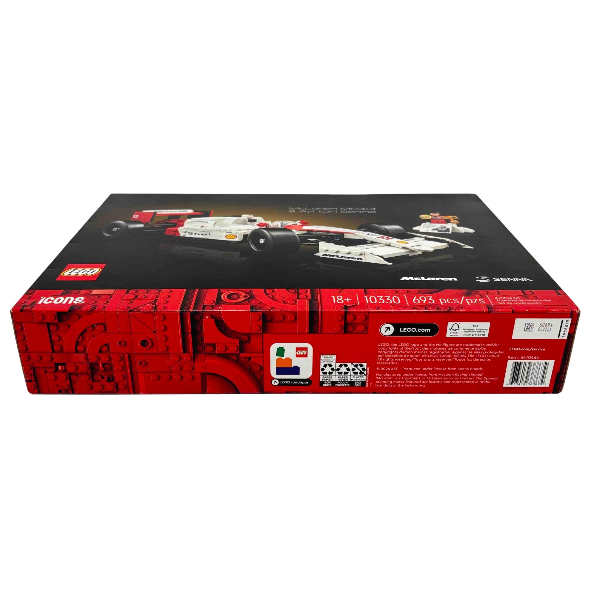LEGO Icons 10330 McLaren MP4/4 & Ayrton Senna Building Set