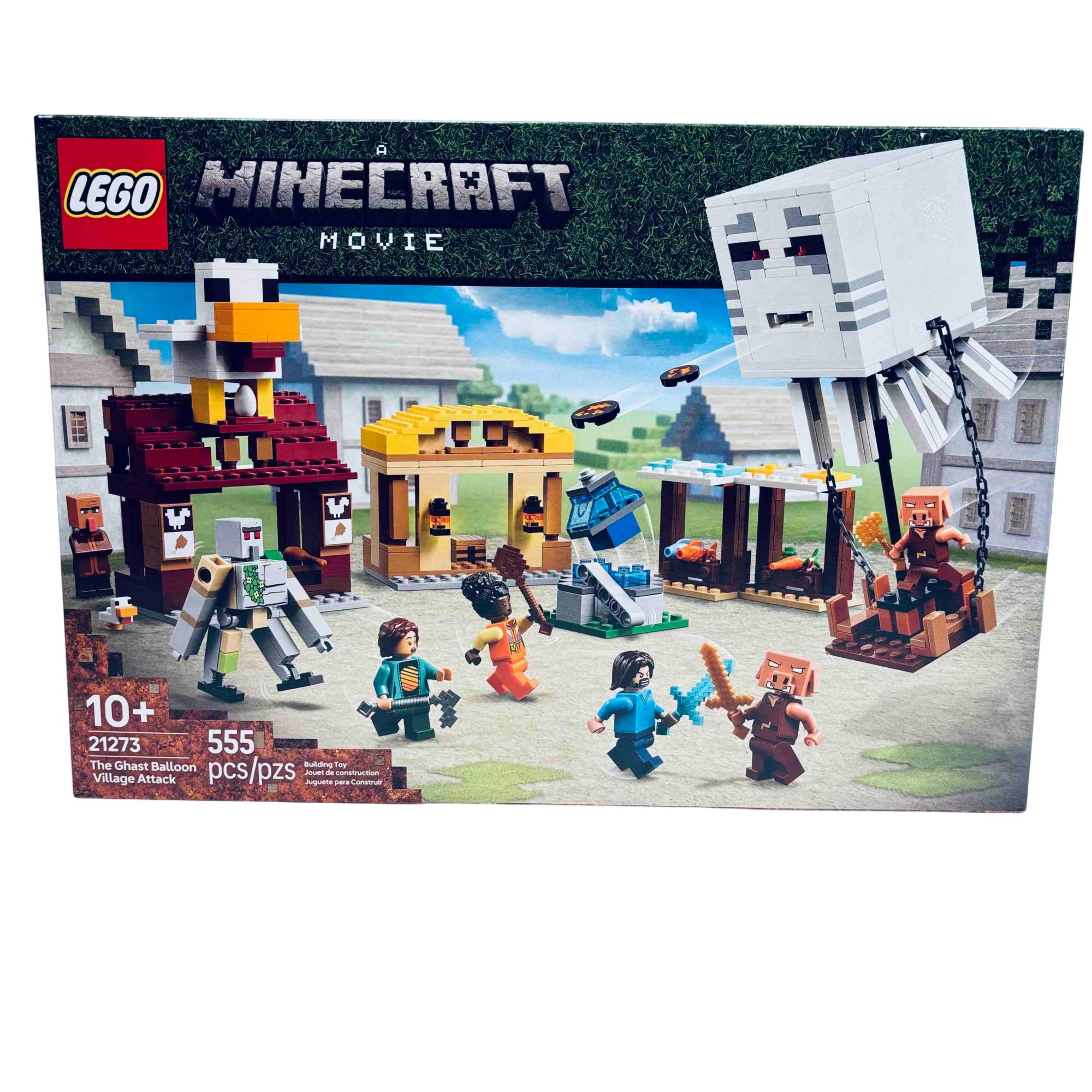 LEGO 21273 Minecraft The Ghast Balloon Village Attack 555 Pieces