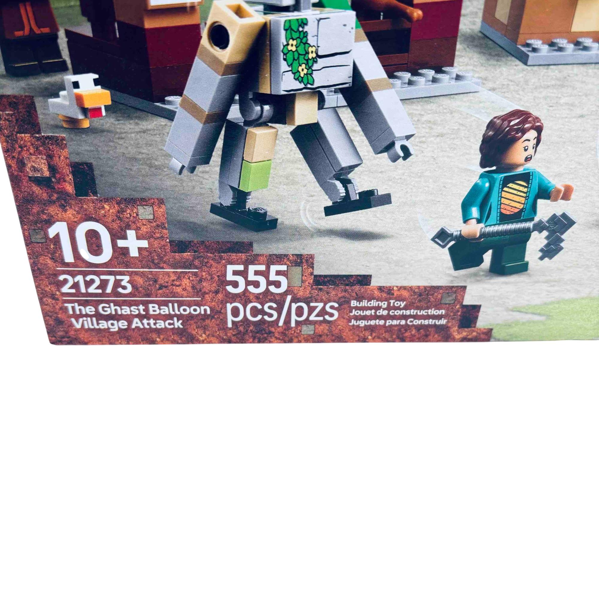 LEGO 21273 Minecraft The Ghast Balloon Village Attack 555 Pieces