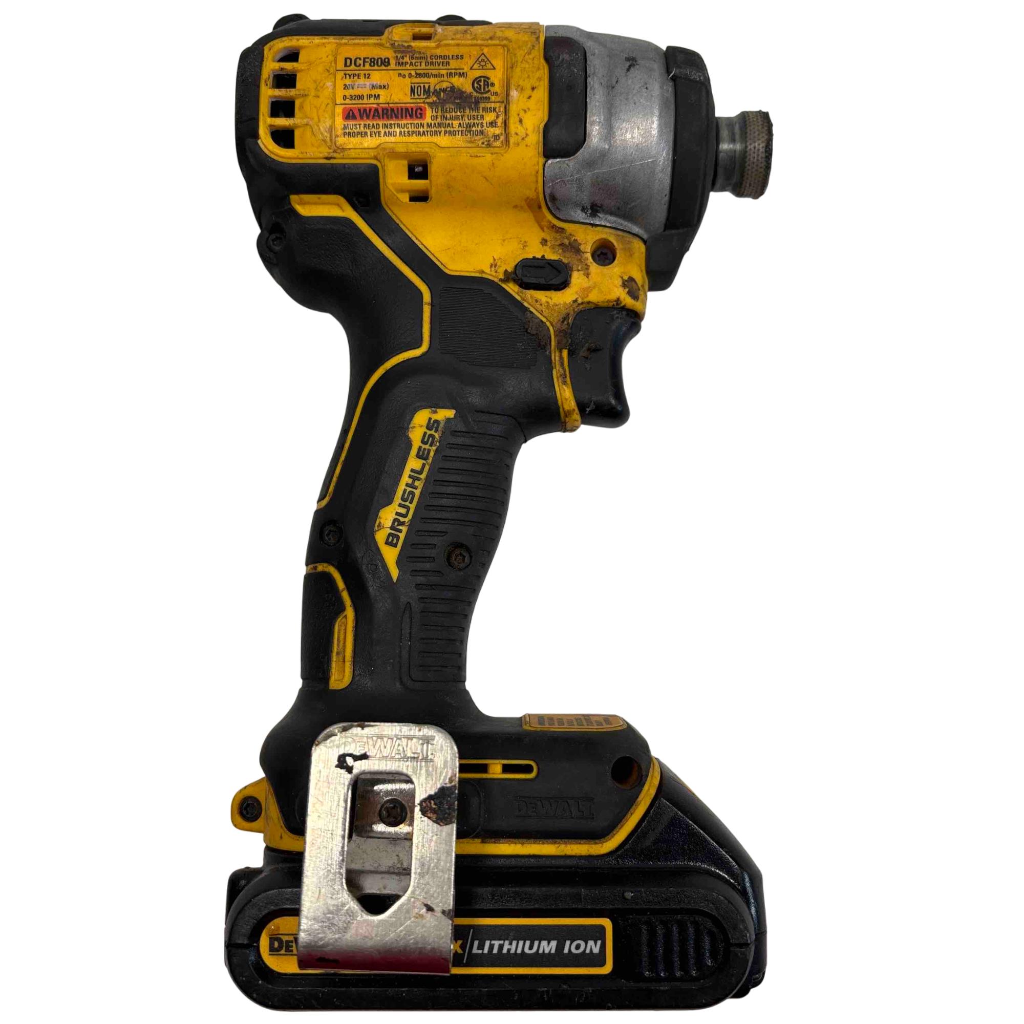 DeWalt DCF809 20V MAX Brushless Cordless Compact 1/4" Impact Driver