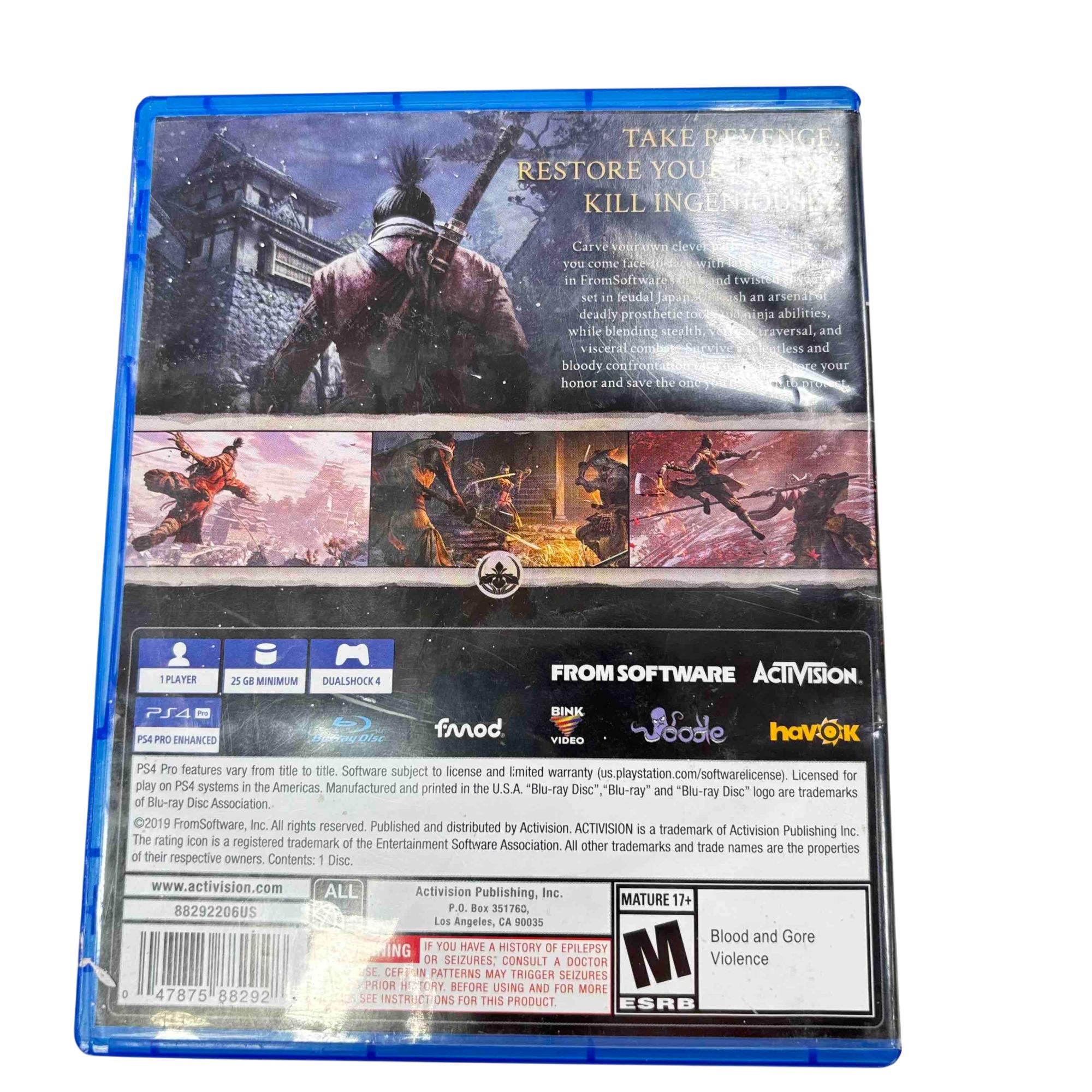 Sekiro: Shadows Die Twice PlayStation 4 Video Game