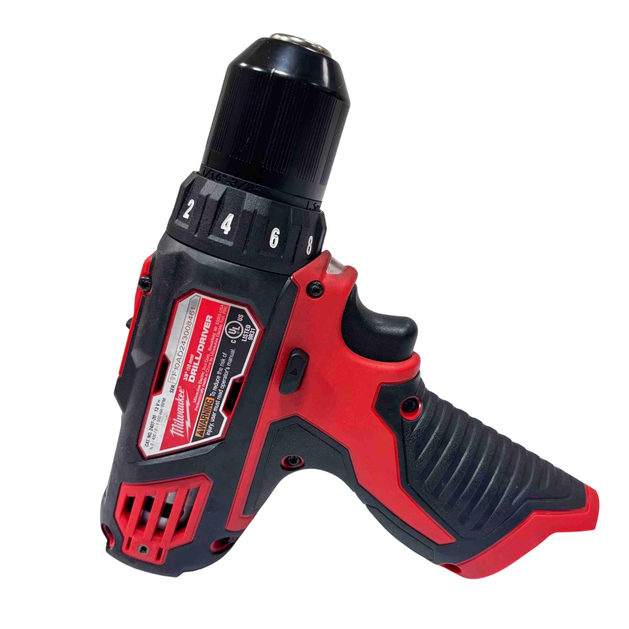 Milwaukee 2407-20 - 2462-20 M12 12V Li-Ion Drill/Impact Driver set