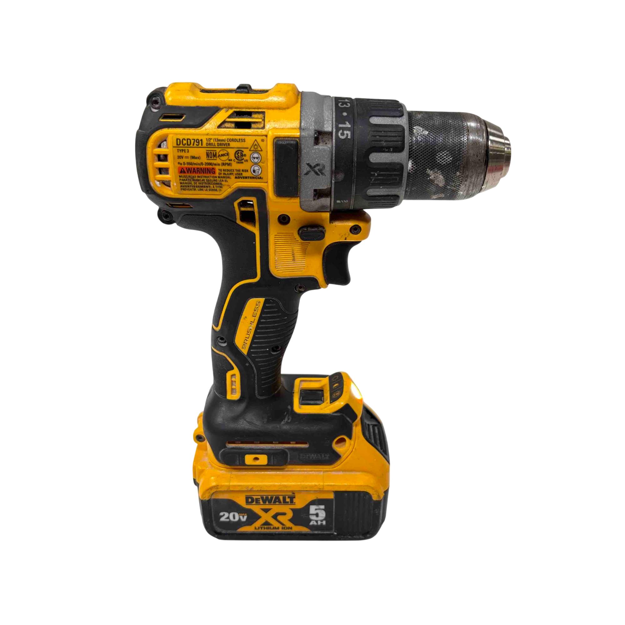 DeWalt DCD791 20V MAX XR Brushless 1/2" Cordless Drill Driver 1413
