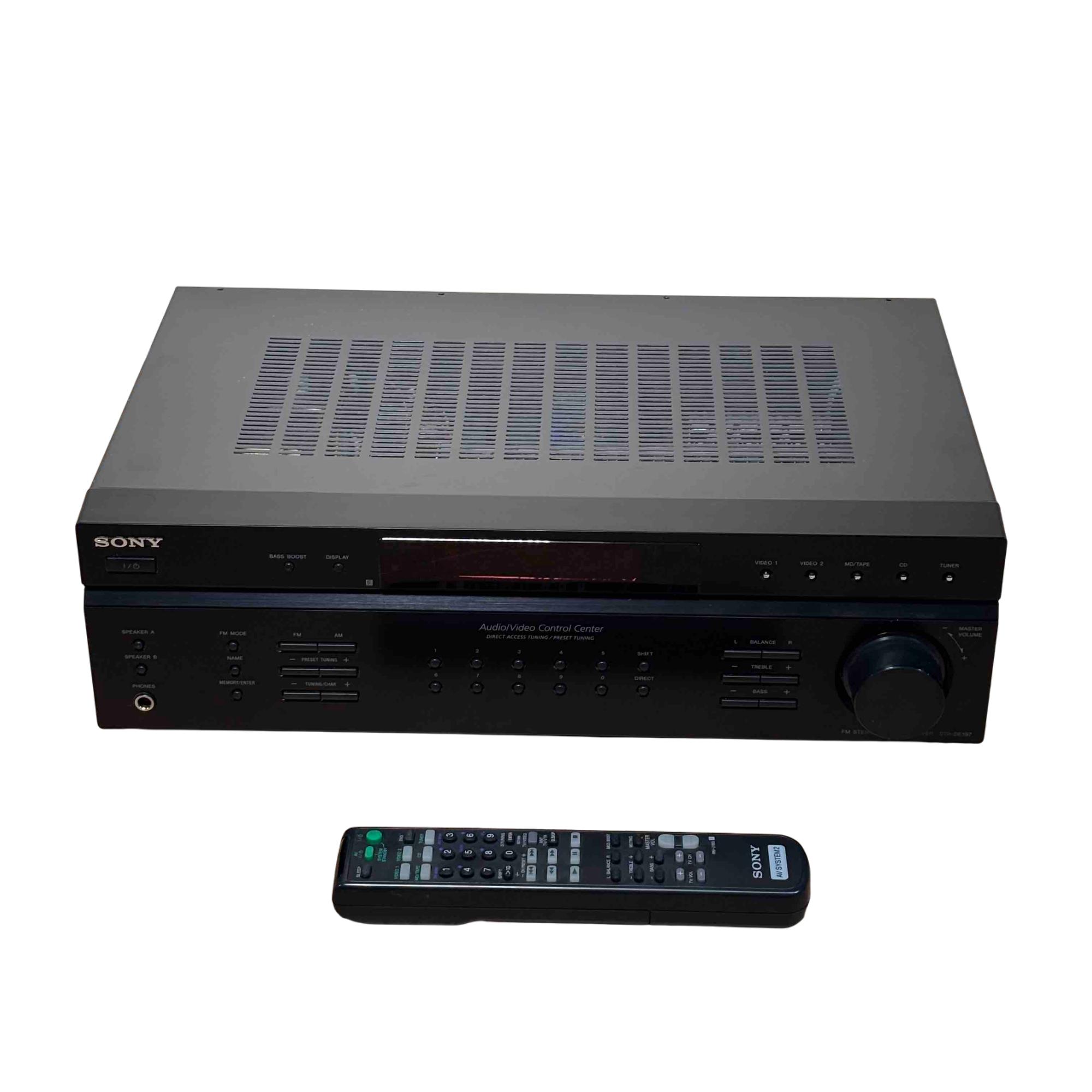 Sony STR-DE197 2-Channel 100-Watts Per Channel 8 Ohm Stereo AM/FM ...