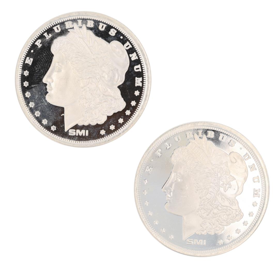 Sunshine Minting Morgan Dollar Design Mint Mark SI 1 oz .999 Silver Set ...
