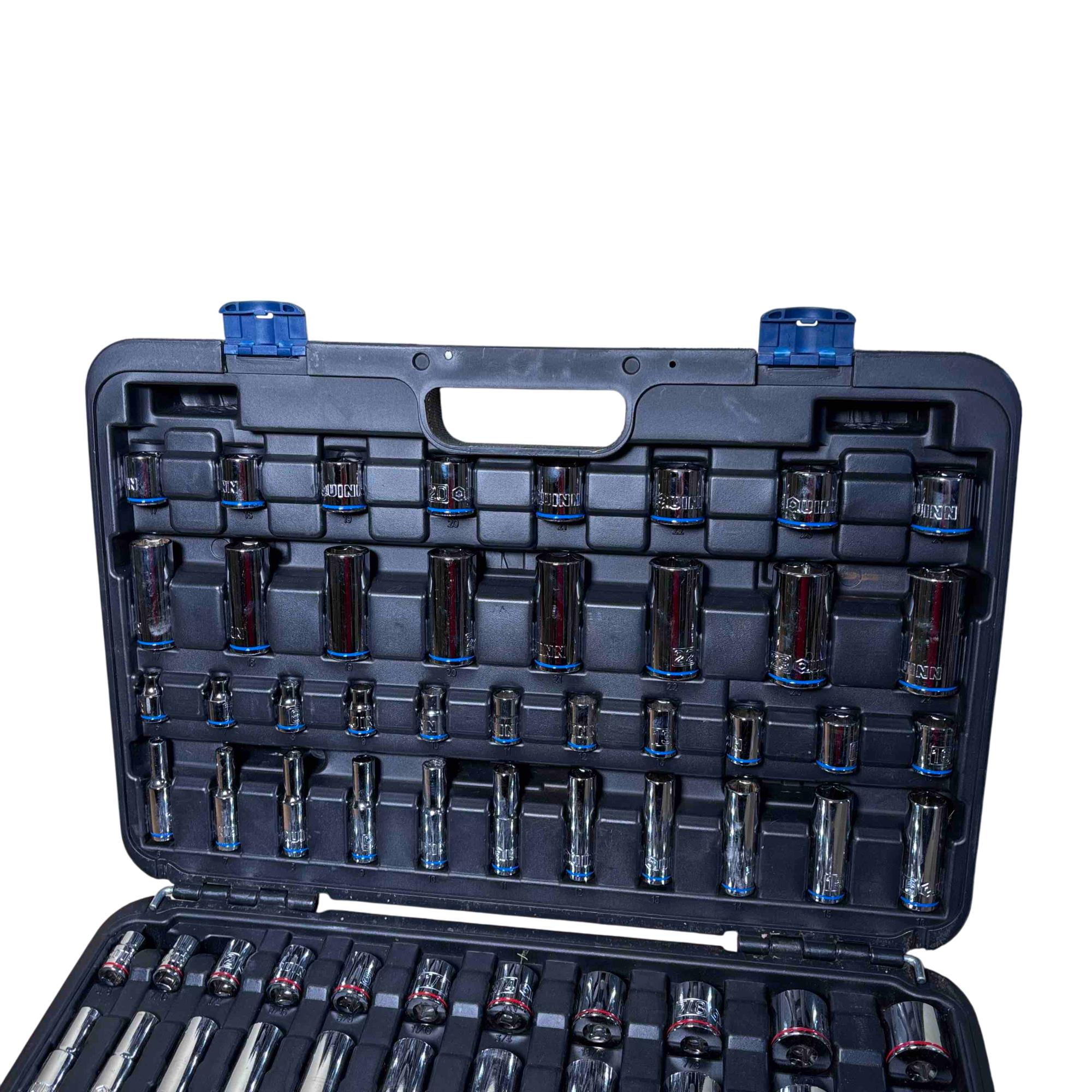QUINN 58754 48-Piece Chrome 3/8" Drive SAE & Metric Master Impact ...