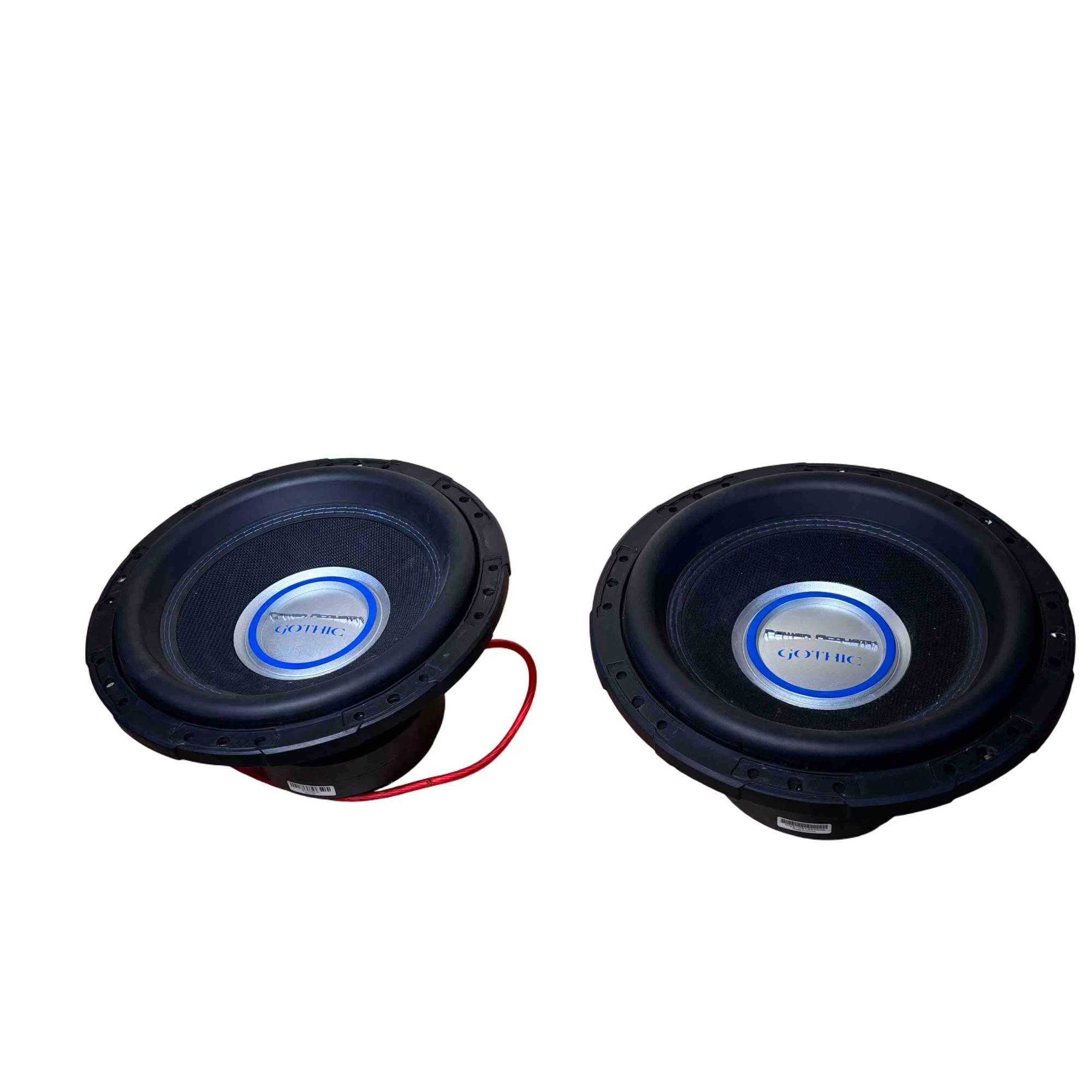 Power Acoustik Gothic GW-124 1200W RMS/2500W Peak 12" Subwoofers